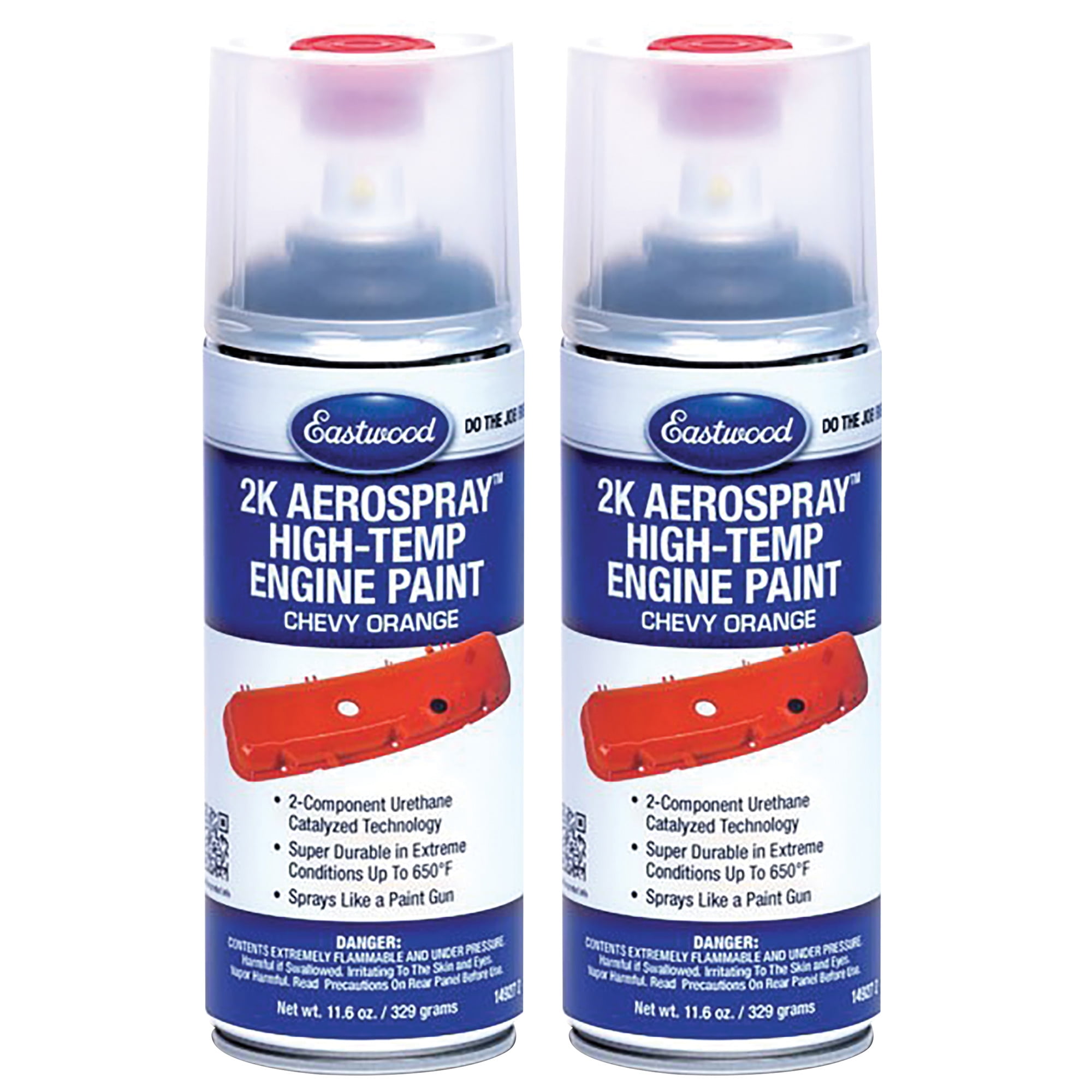 Eastwood 2K Aerospray High Temperature Ceramic Engine Chevy Orange ...