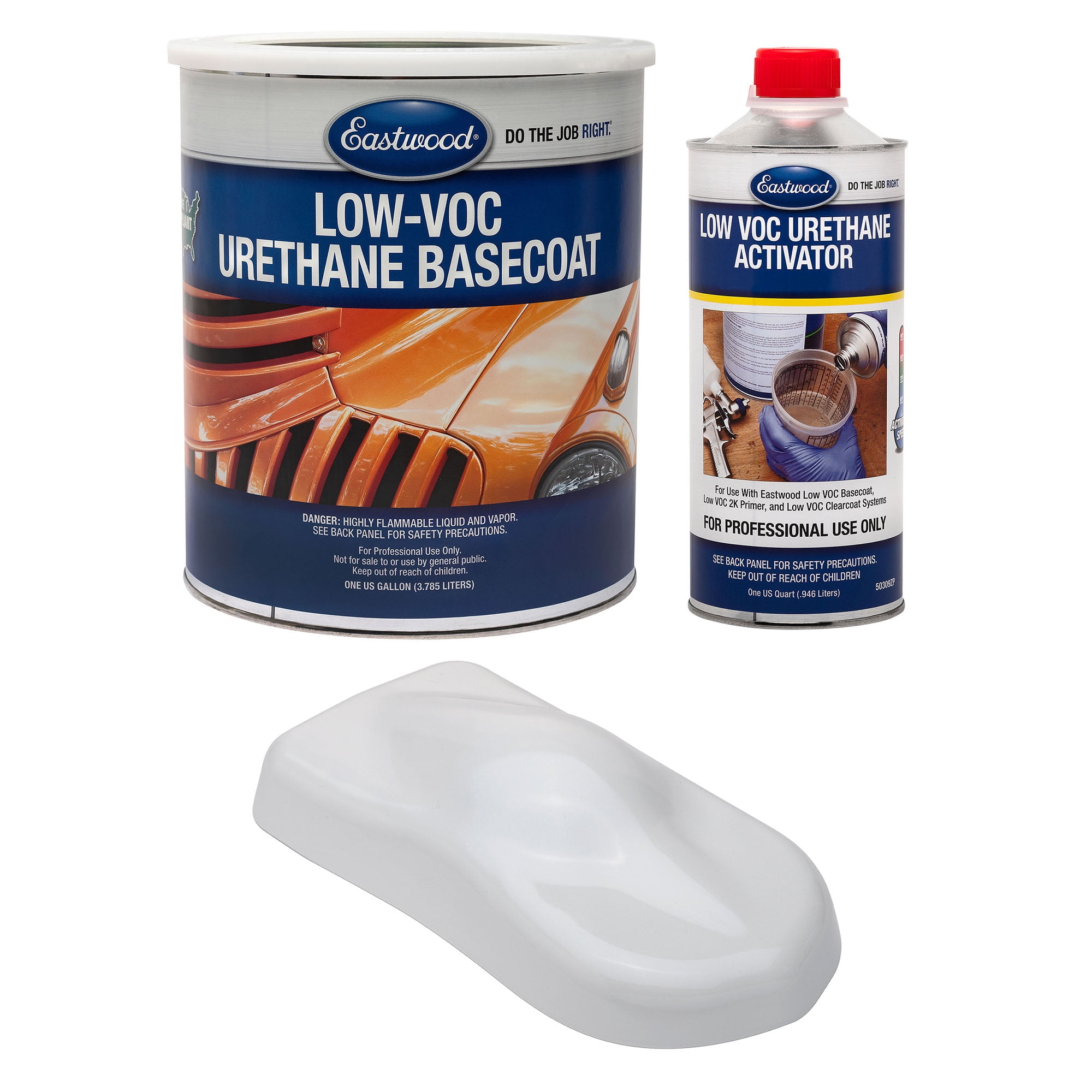 Eastwood 4:1 GM White (Code 40) 2K Basecoat and Activator Automotive ...