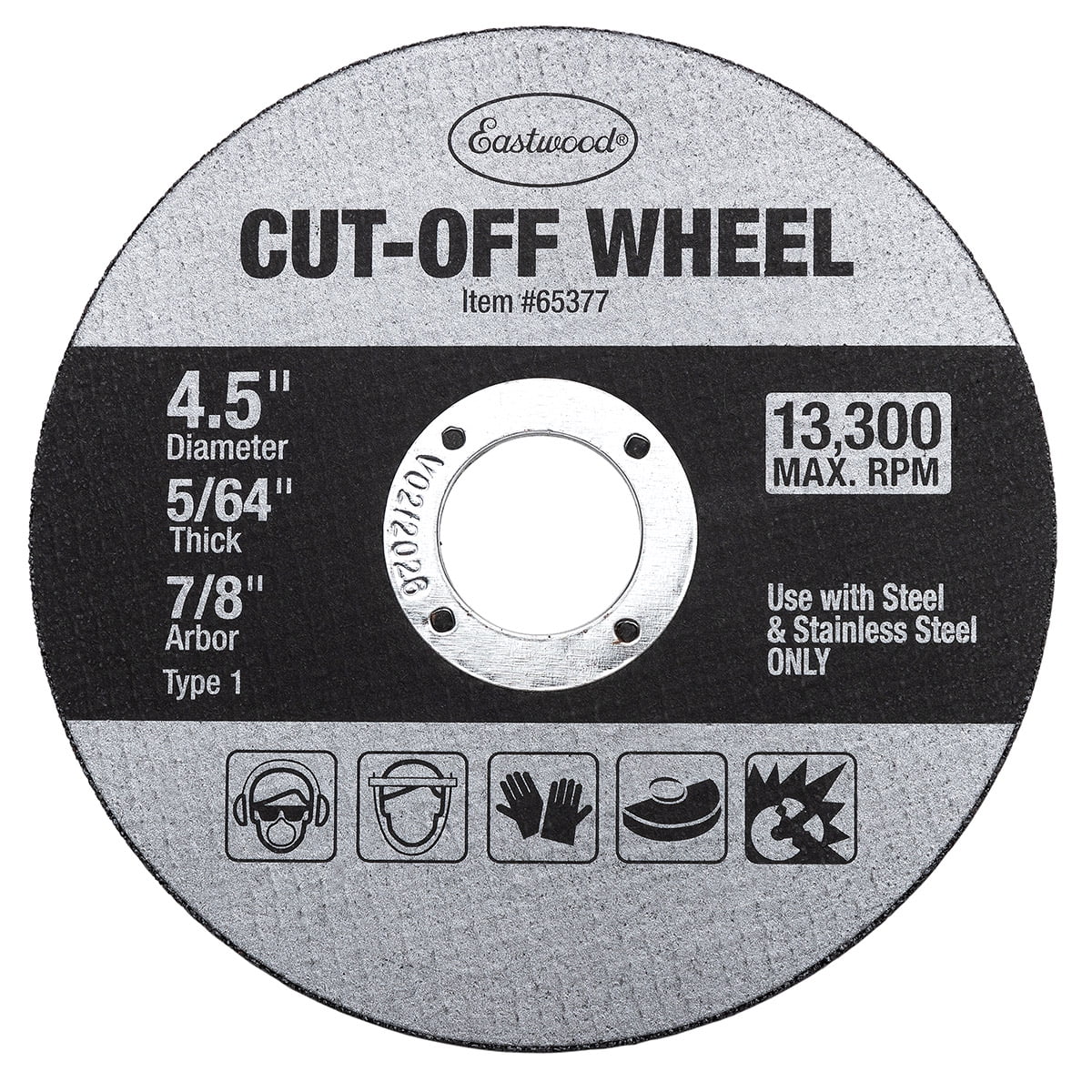 Eastwood 4.5 Inch x 5/64 Inch Metal Cut Off Wheel 7/8 Arbor 5 Pack ...
