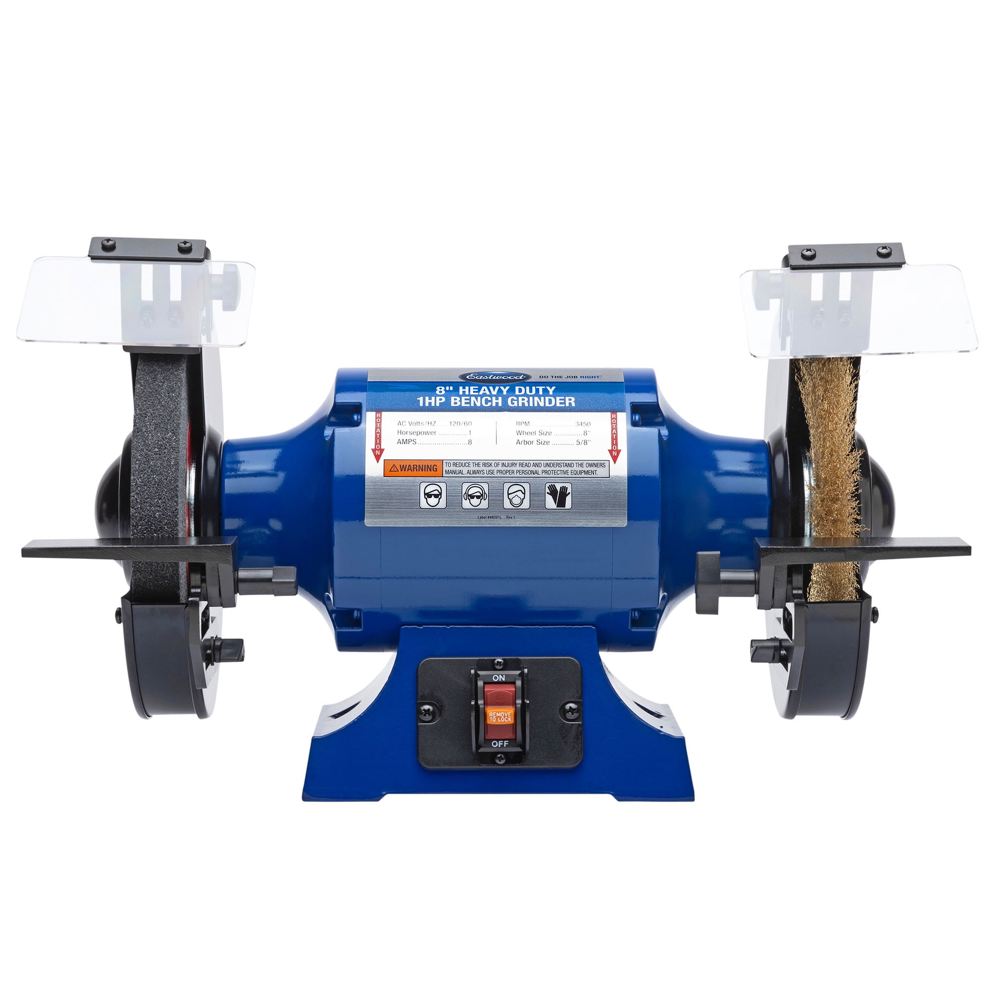 Eastwood 8 Inch Heavy Duty 1HP Bench Grinder - Walmart.com