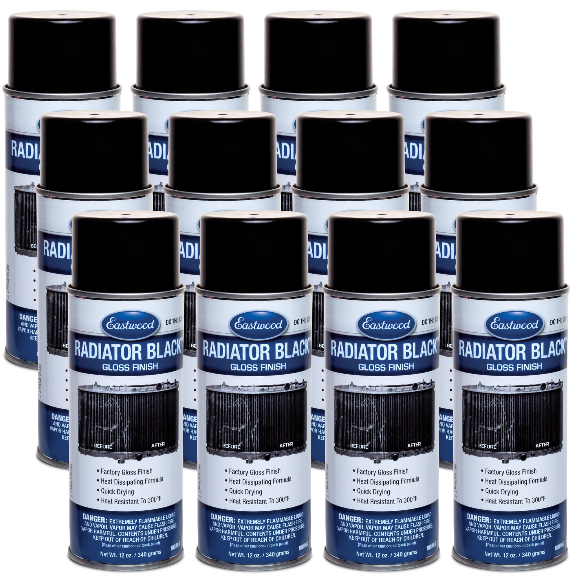 Eastwood Acrylic Air Condenser Radiator Black Gloss Lacquer Spray Paint ...