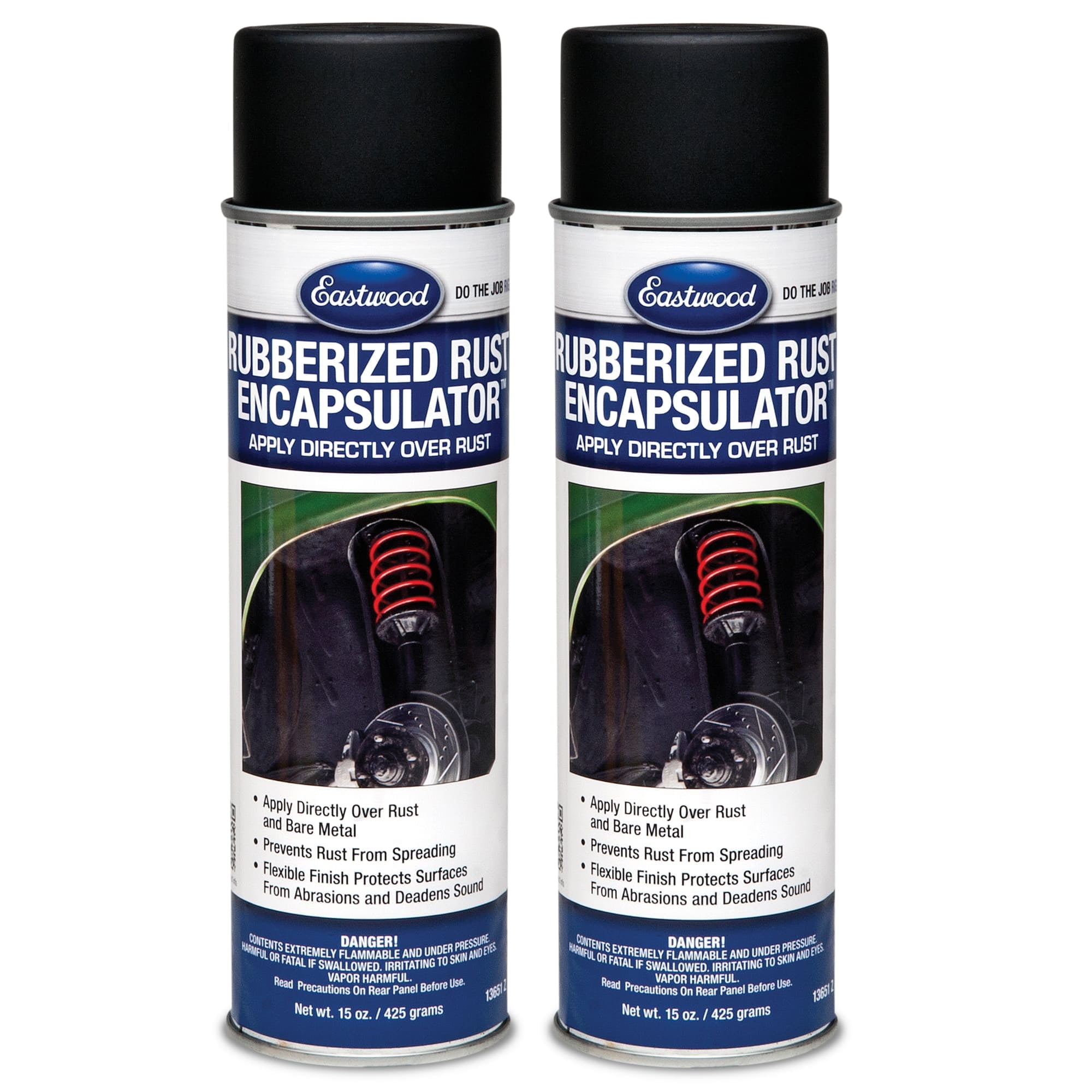 Eastwood Black Rubberized Rust Encapsulator 15 oz Aerosol 2 Pack ...