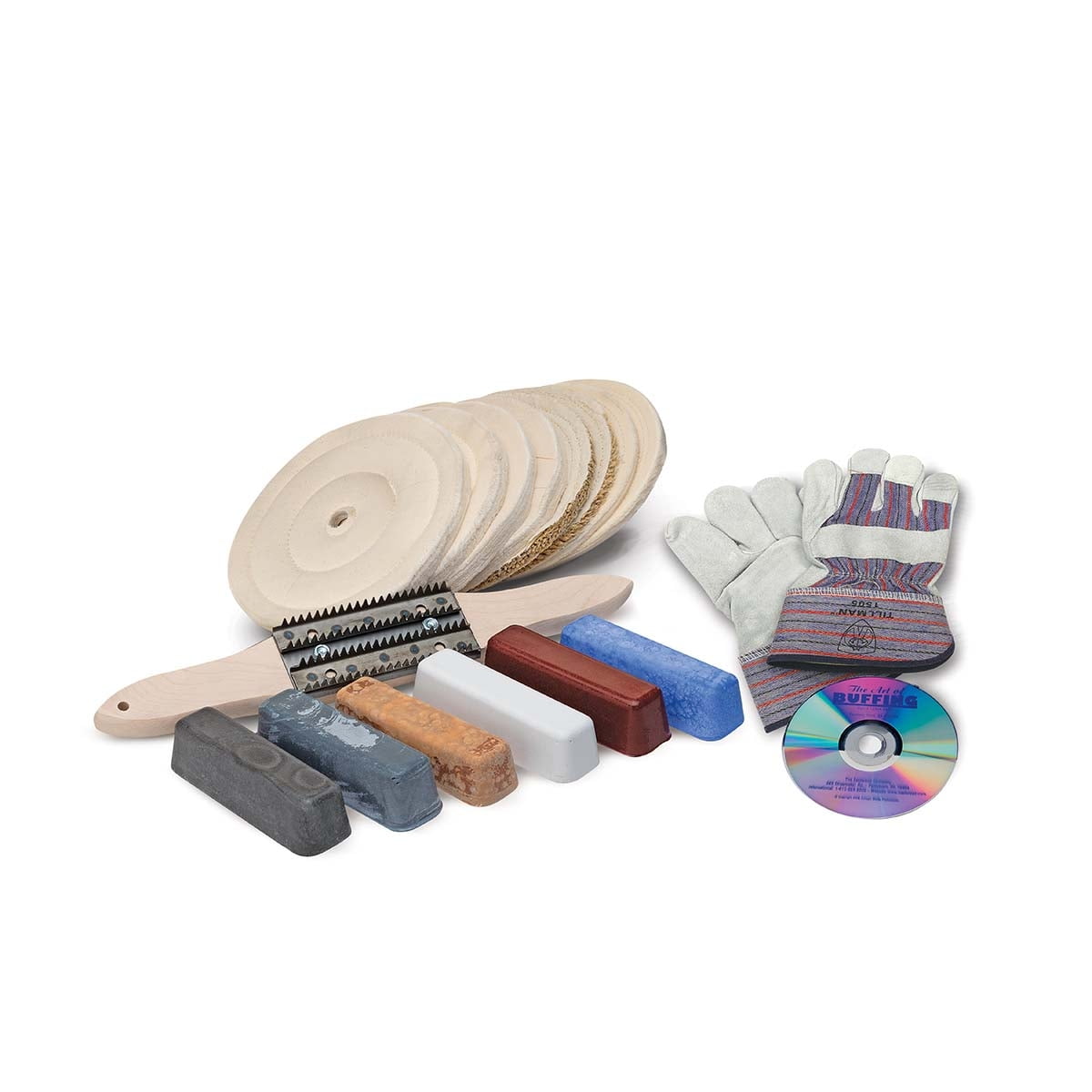 Eastwood Buffing Shop Kit 6" Buffing Compounds Buff Wheels Buff Rake ...