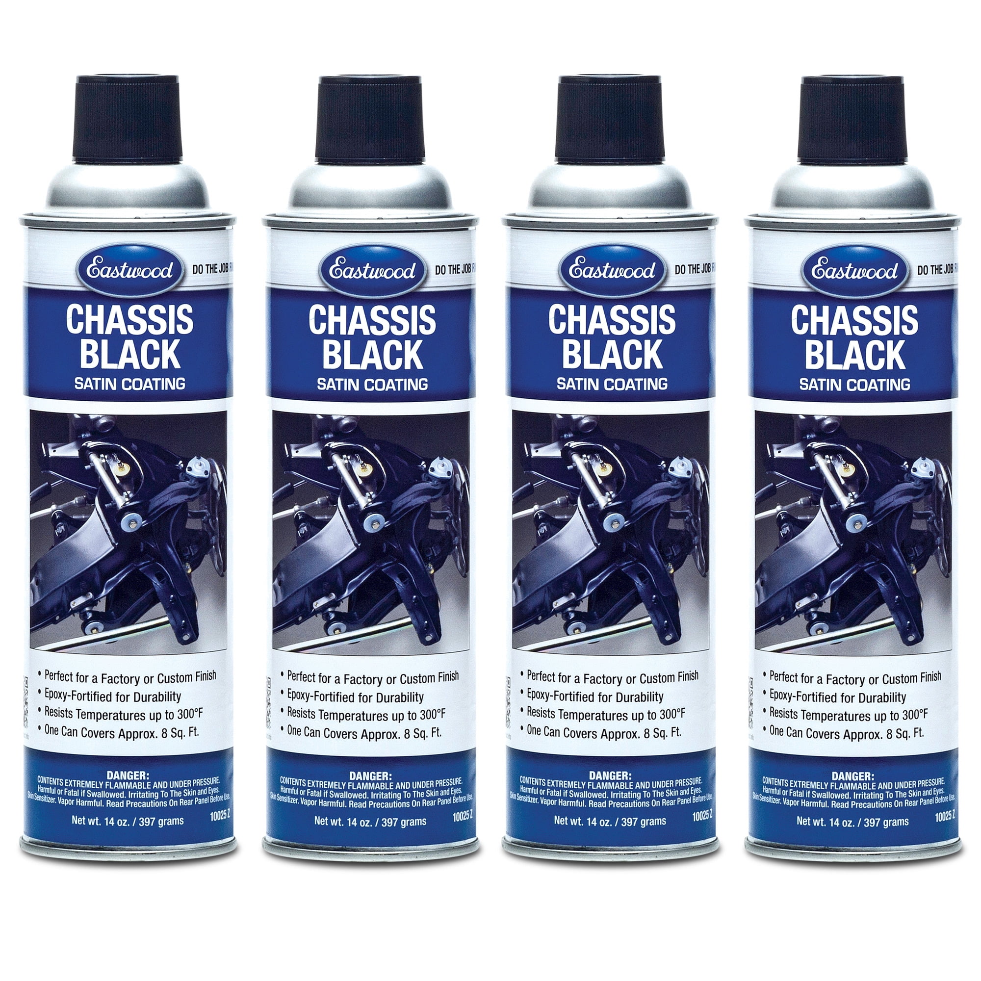 Eastwood Chassis Black Satin Frame Aerosol Spray Paint 14 oz 4 Pack ...