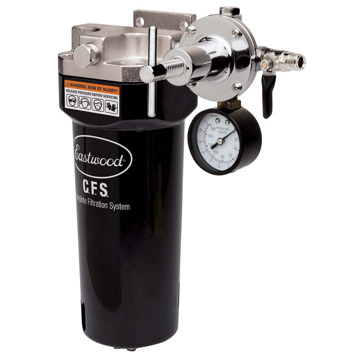 Eastwood Air Complete Filtration System with High-Capacity Canister, 1 Micron Filter, and 0-150 ...
