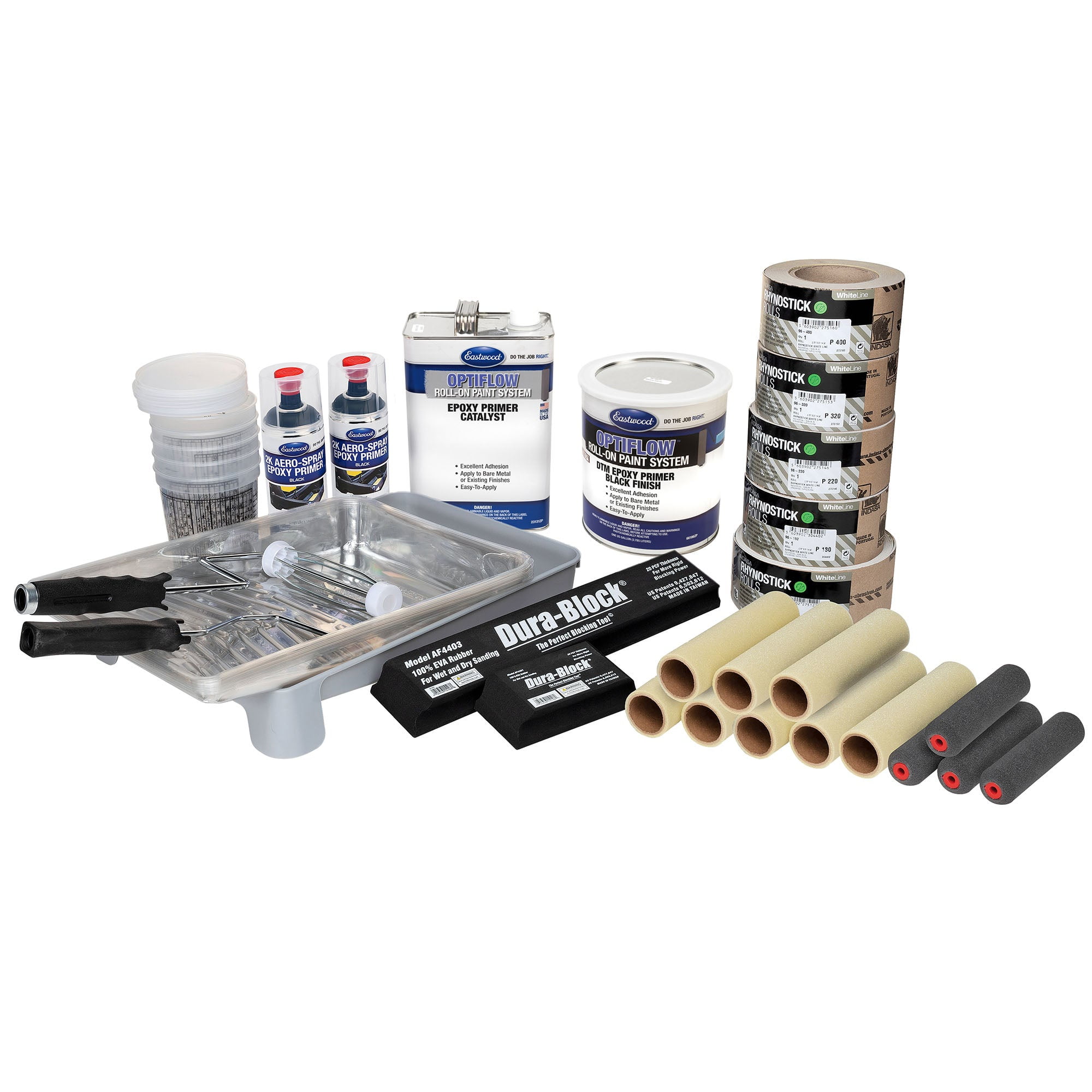 Eastwood Complete OptiFlow Epoxy Primer Kit Automotive Roll-On Paint ...