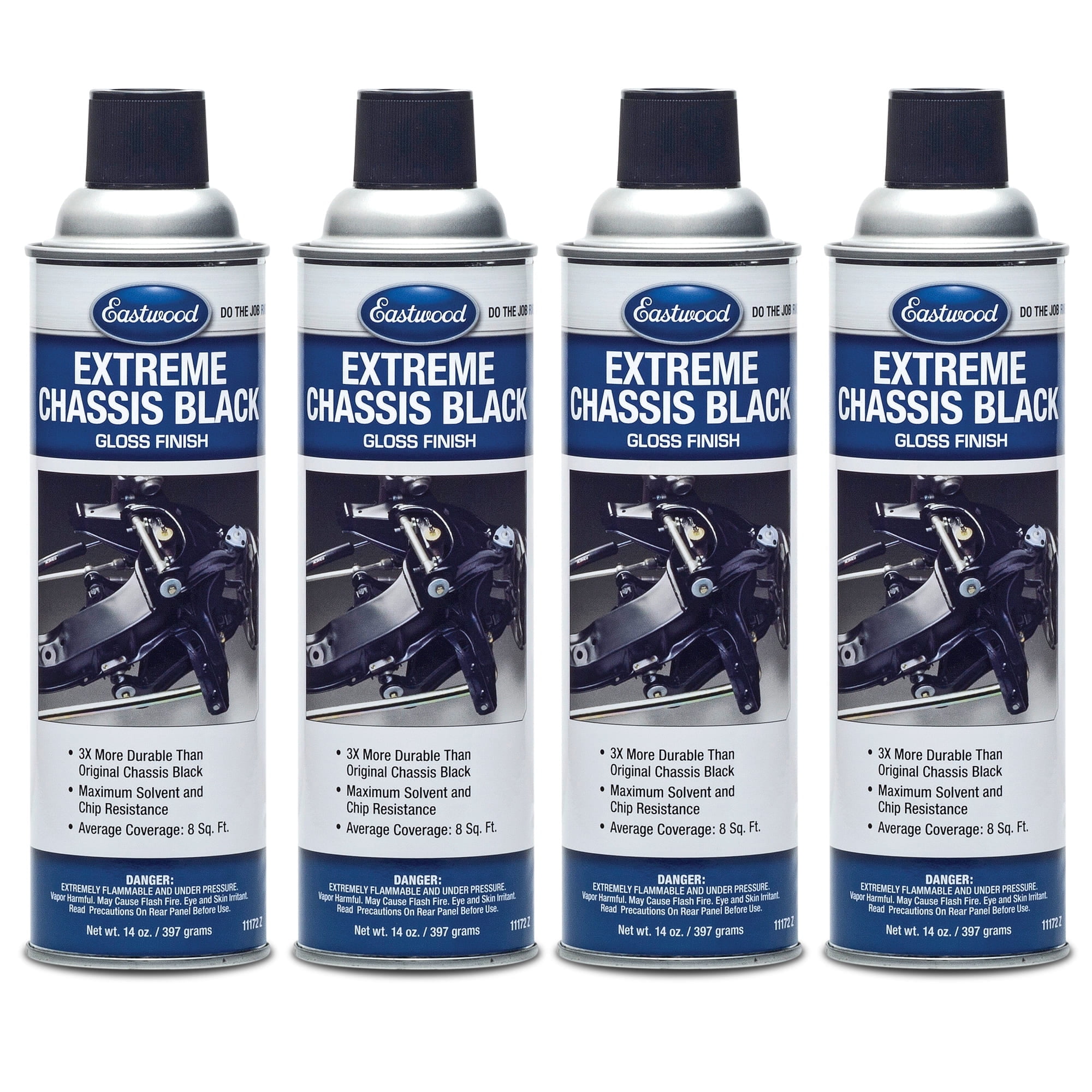 Eastwood Extreme Chassis Black High Gloss Aerosol Spray Paint 14 oz 4 ...