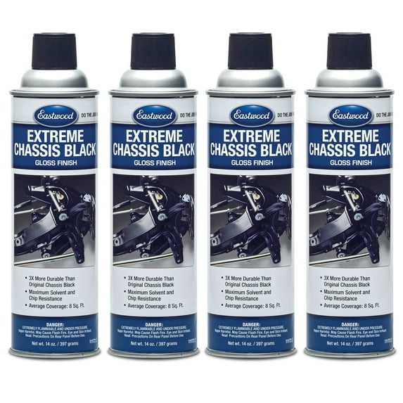 Eastwood Extreme Chassis Black High Gloss Aerosol Spray Paint 14 oz 4 ...