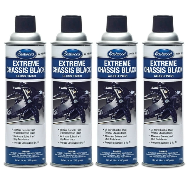 Eastwood Extreme Chassis Black High Gloss Aerosol Spray Paint 14 oz 4 ...