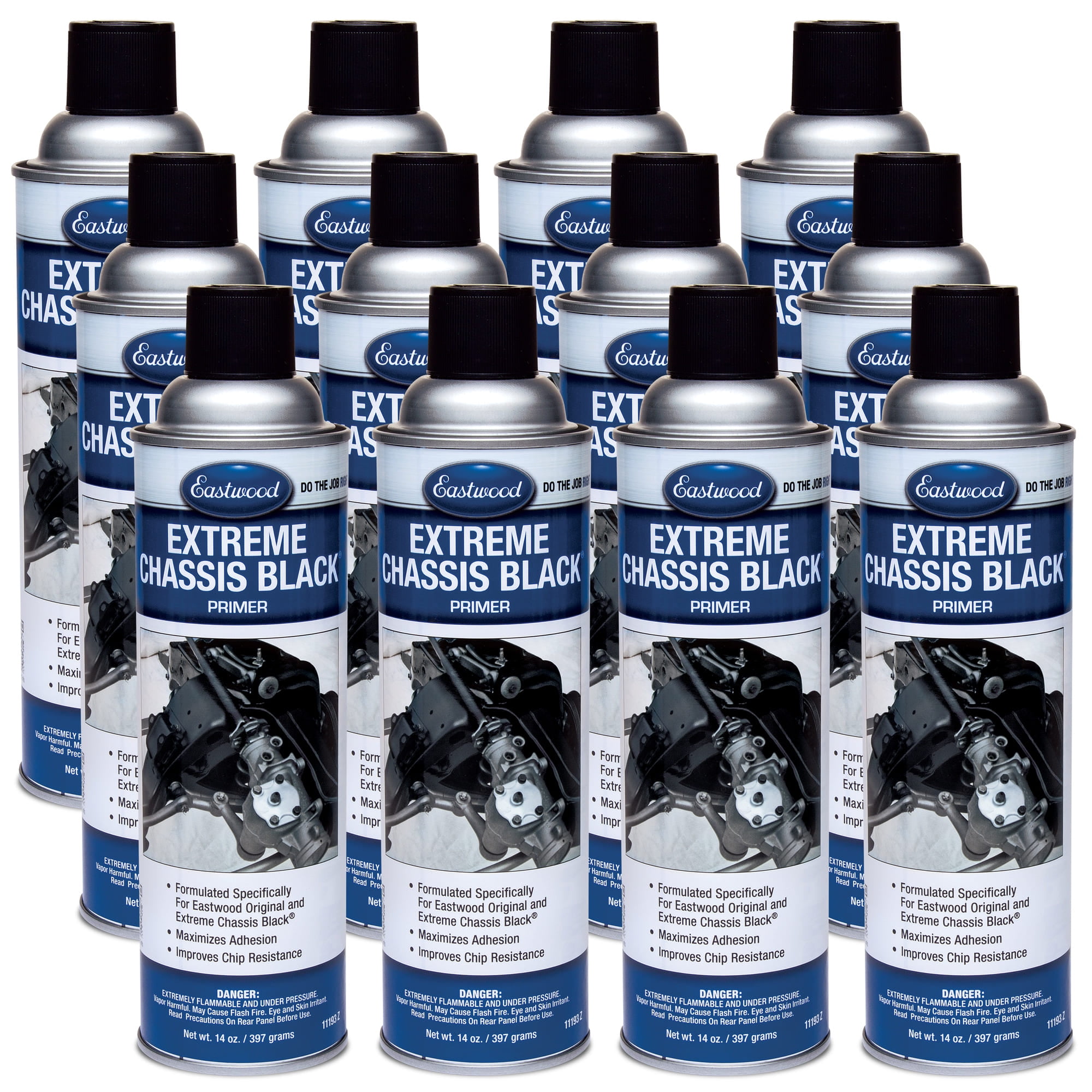 Eastwood Extreme Chassis Black Primer Spray Paint Aerosol 14 oz 12 Pack ...
