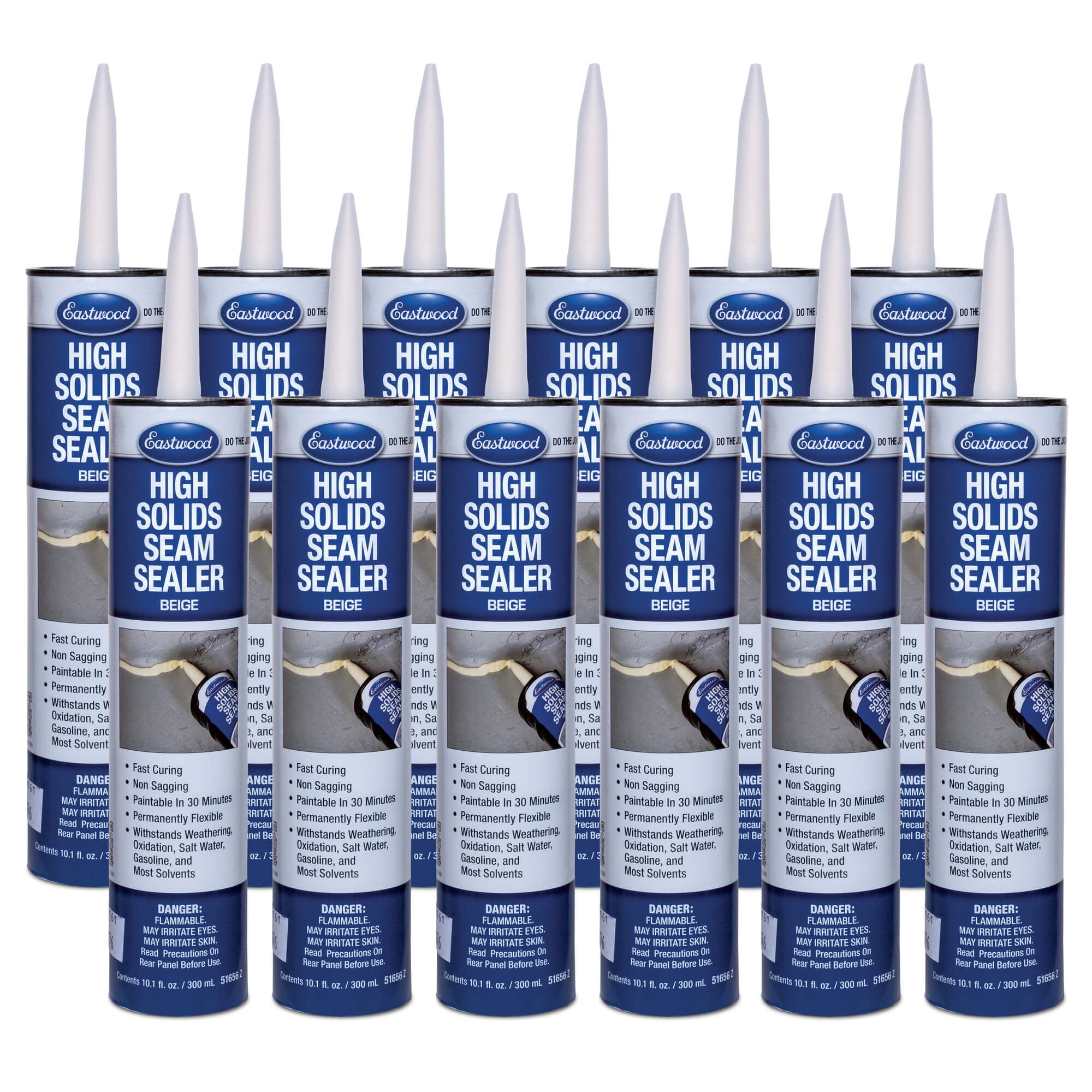 Eastwood Flexible Insulated Waterproof Beige Seam Sealer 10.1 oz 12 ...