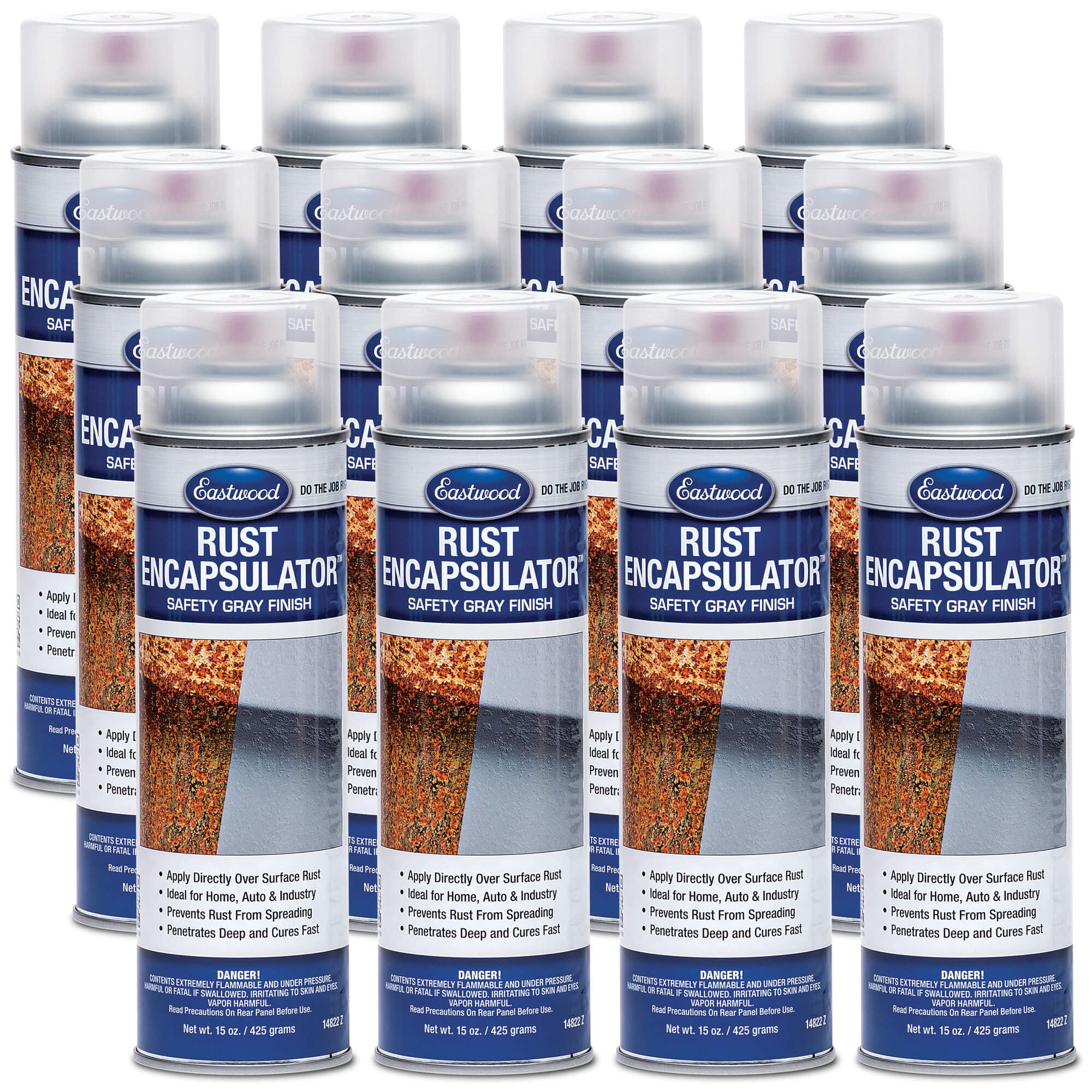 Eastwood Gray Rust Encapsulator 15 oz Aerosol Prevents Rust Corrosion ...