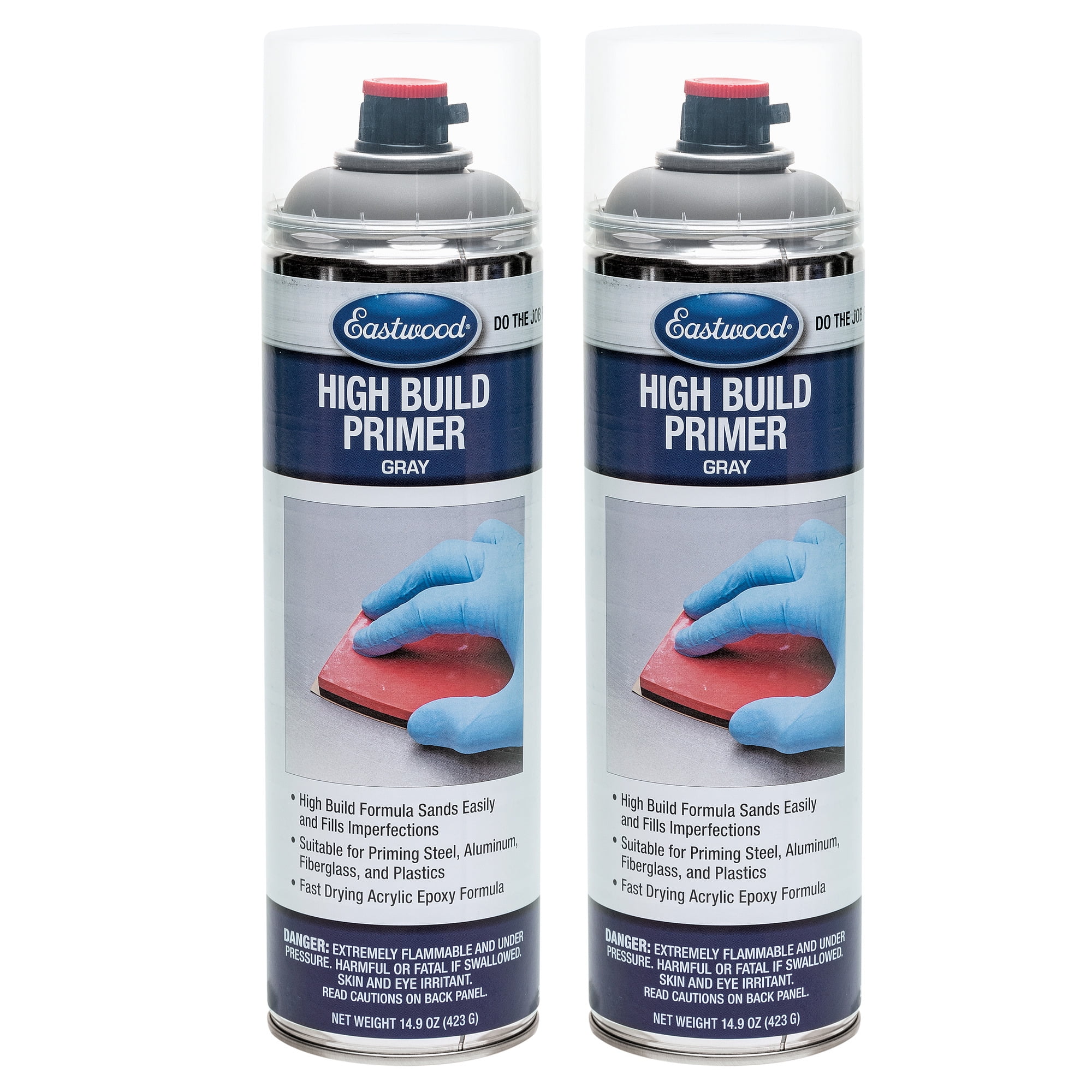 Eastwood High Build Primer Gray 14.9 Oz. Aerosol for Steel Aluminum ...