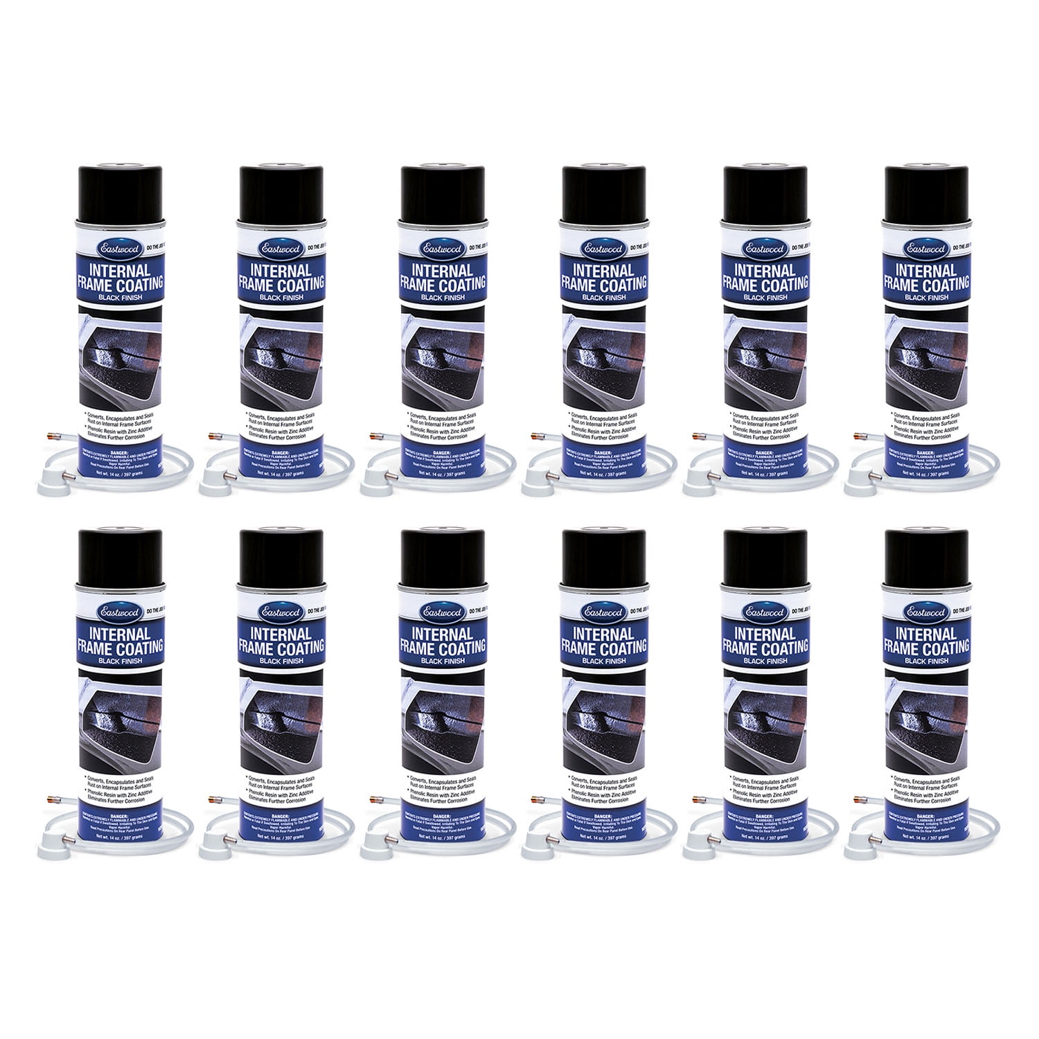 Eastwood Internal Frame Coating Rust Prevention Aerosol Black 12 Pack ...