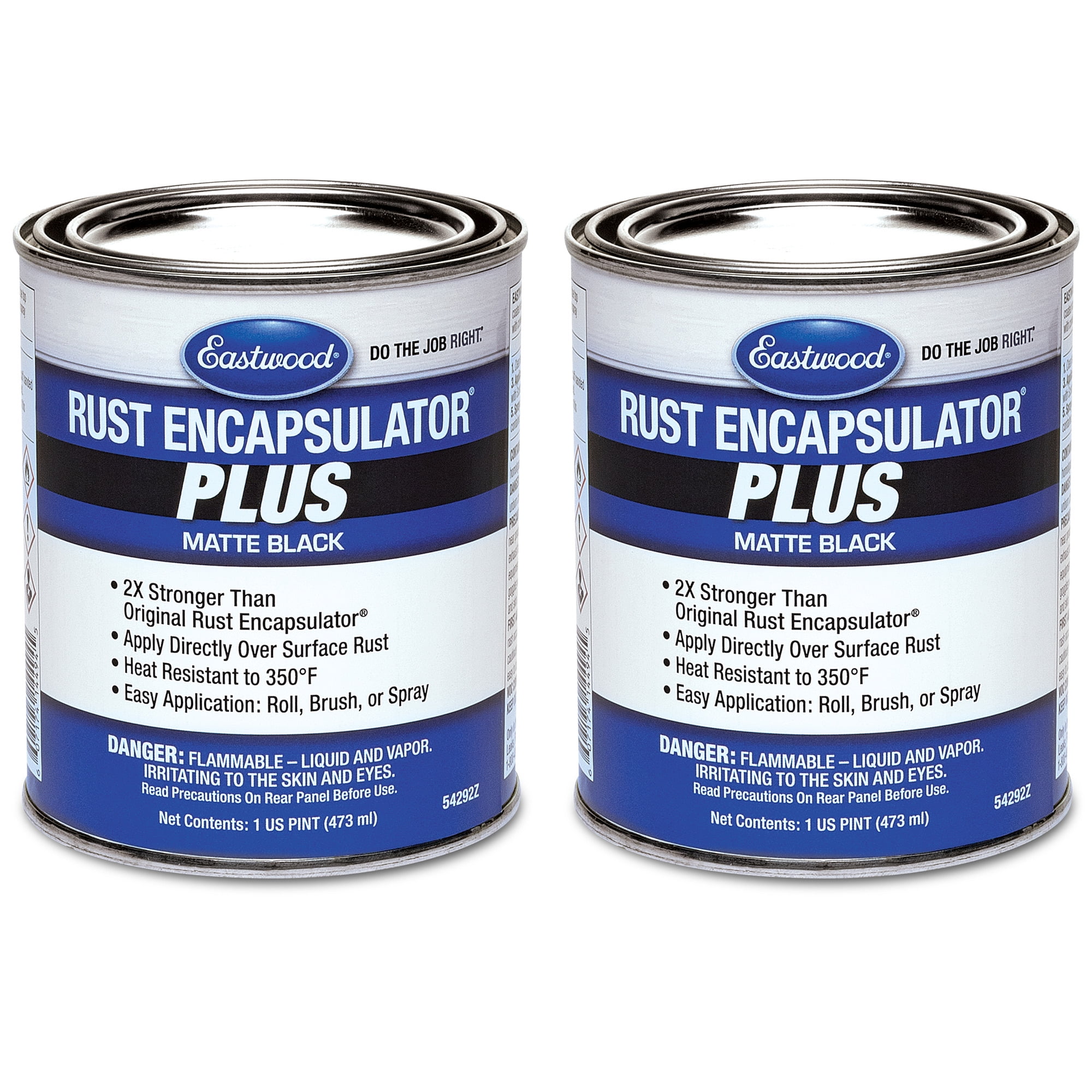Eastwood Matte Black Rust Encapsulator Plus 1 Pint - 2 Pack - Walmart.com