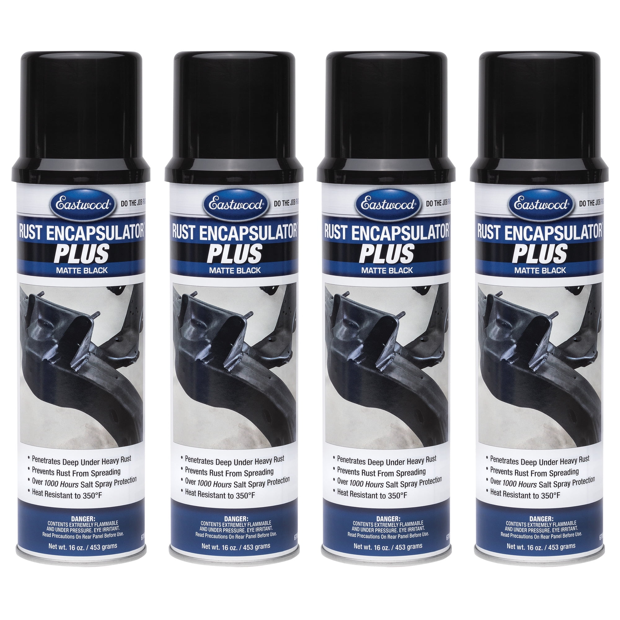 Eastwood Matte Black Rust Encapsulator Plus 16 oz. Aerosol 4 Pack ...