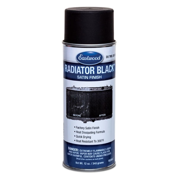 Eastwood Aerosol Radiator Black Spray Paint, Satin Finish, Heat ...