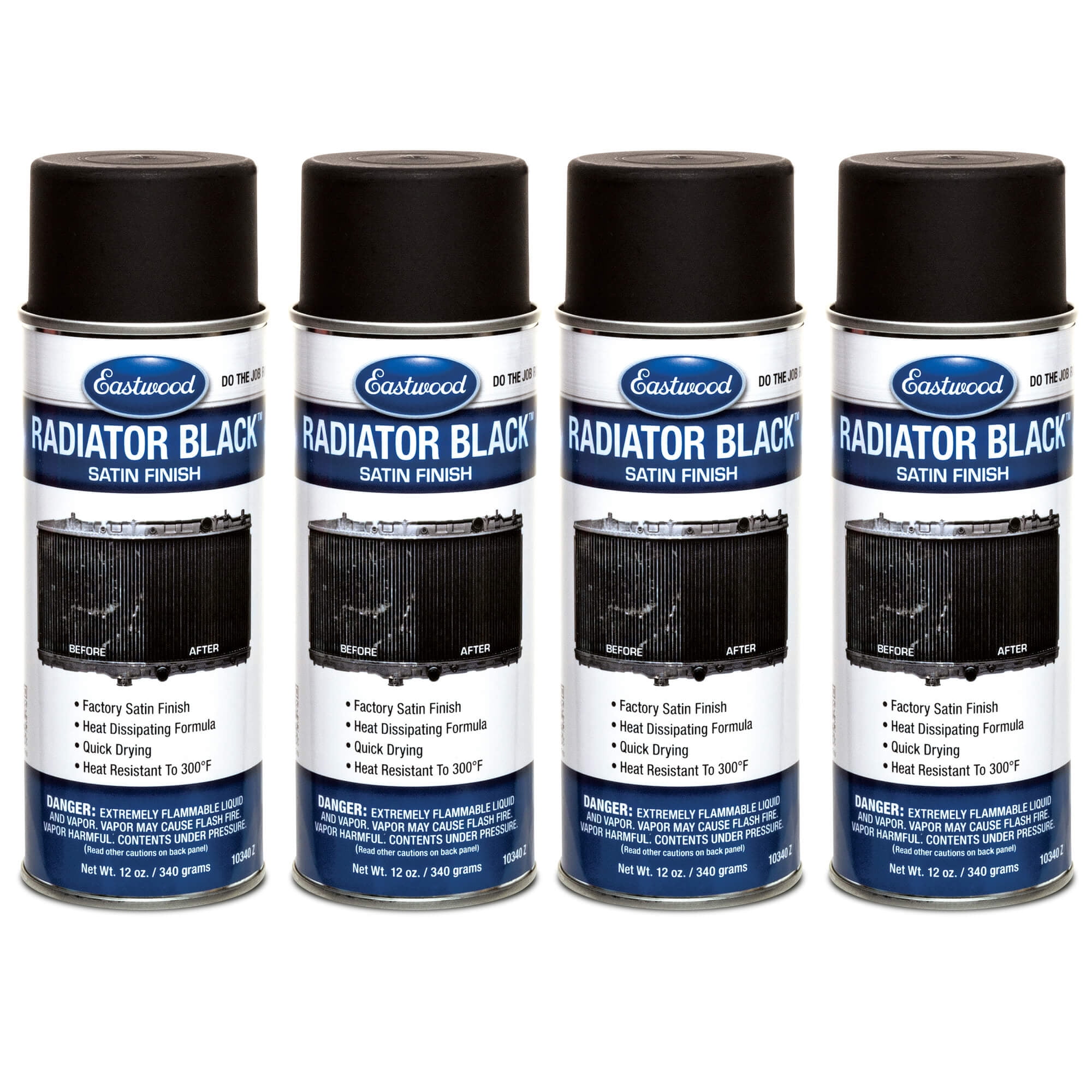 Eastwood Radiator Satin Black Spray Paint for Automotive Radiators 12 ...