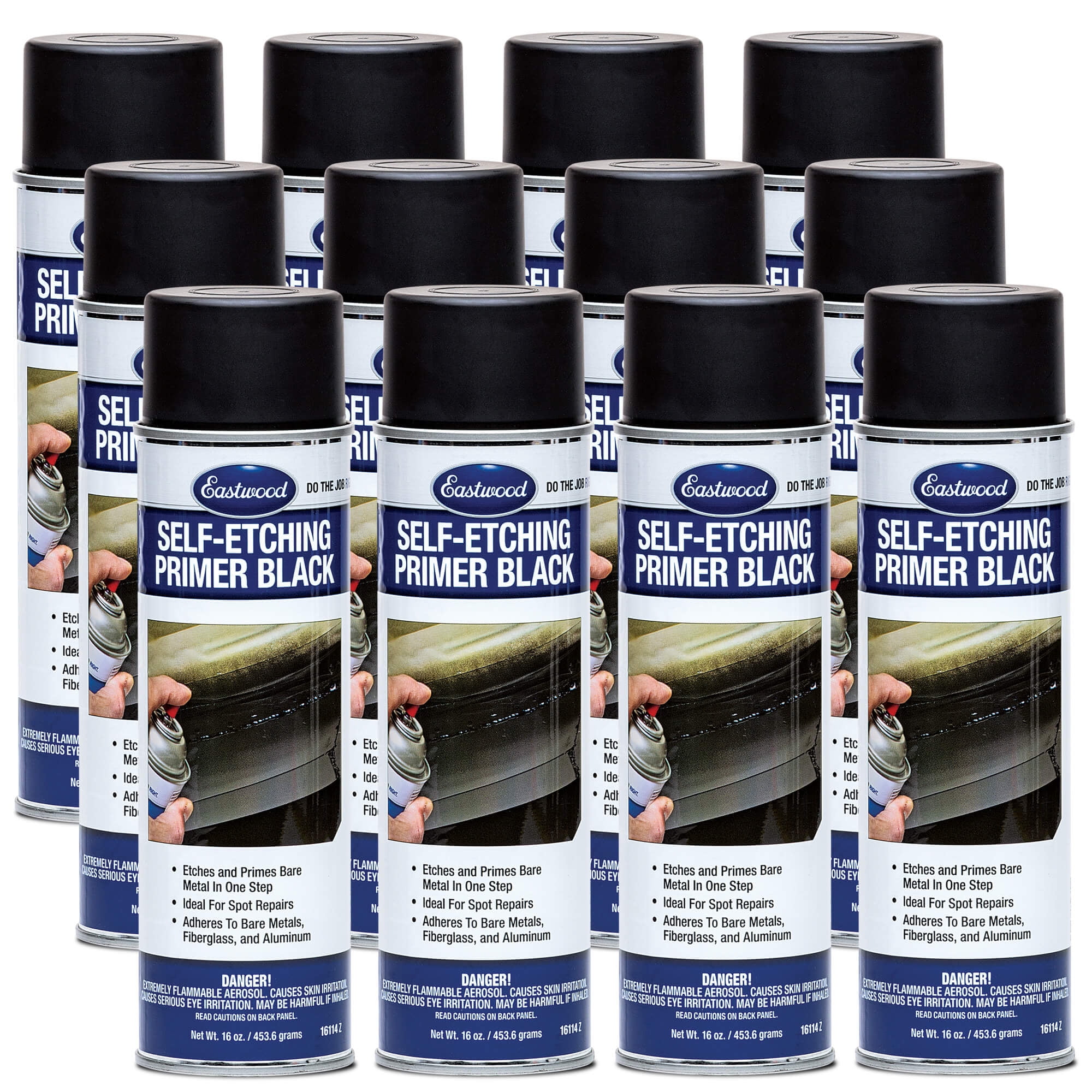 Eastwood Self Etching Black Primer Stainless Steel Aluminum Chrome ...
