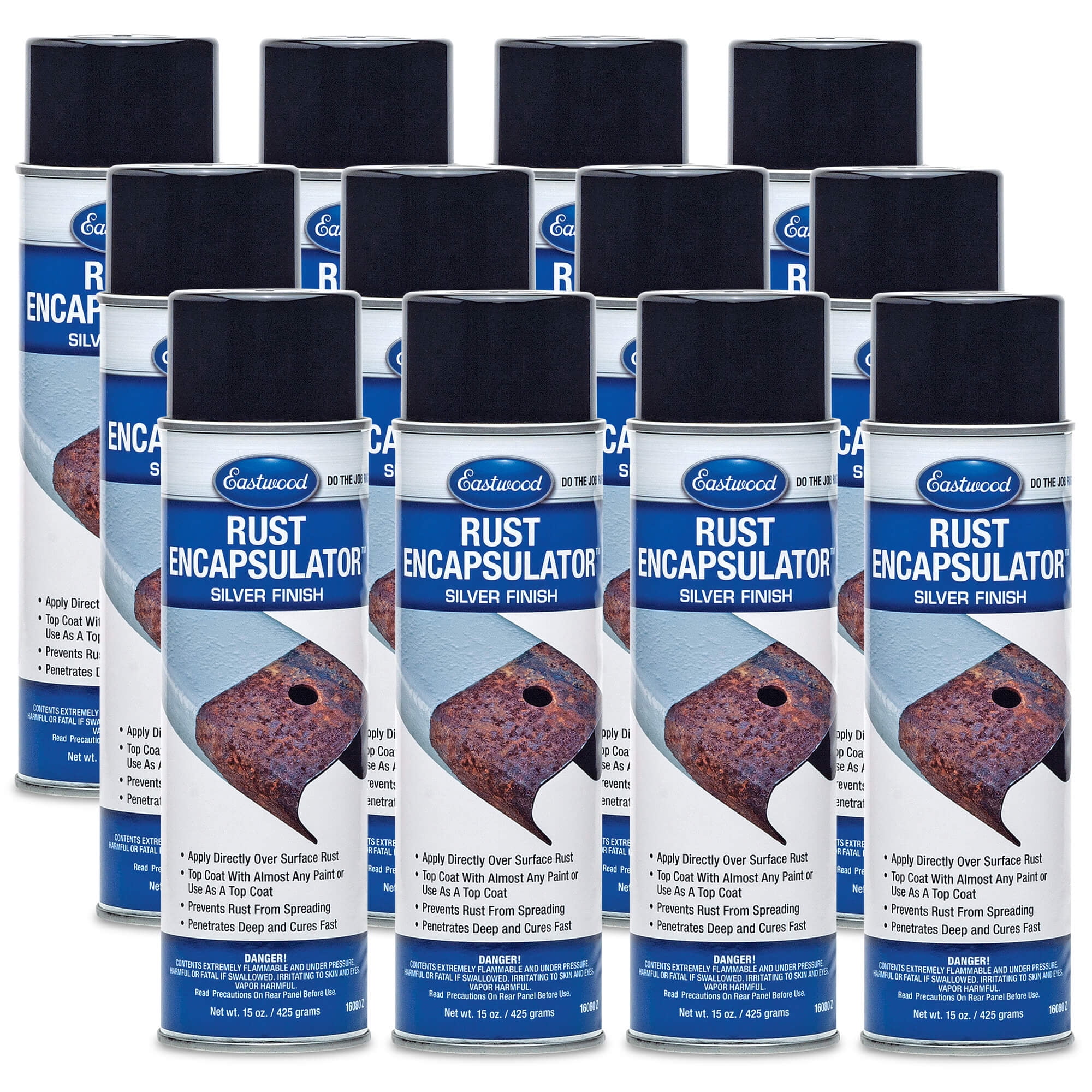 Eastwood Silver Rust Encapsulator 15 oz Aerosol 12 Pack - Walmart ...
