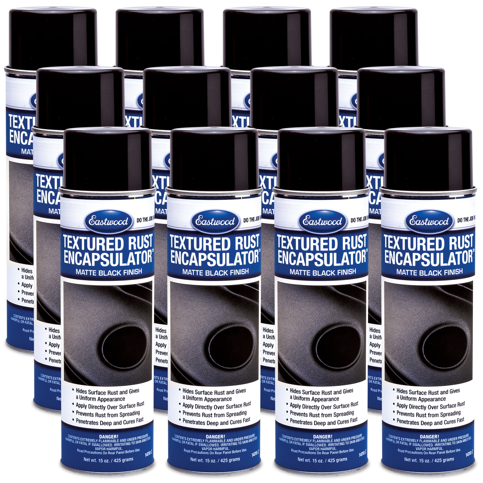 Eastwood Textured Matte Black Rust Encapsulator 15 Oz. 12 Pack ...