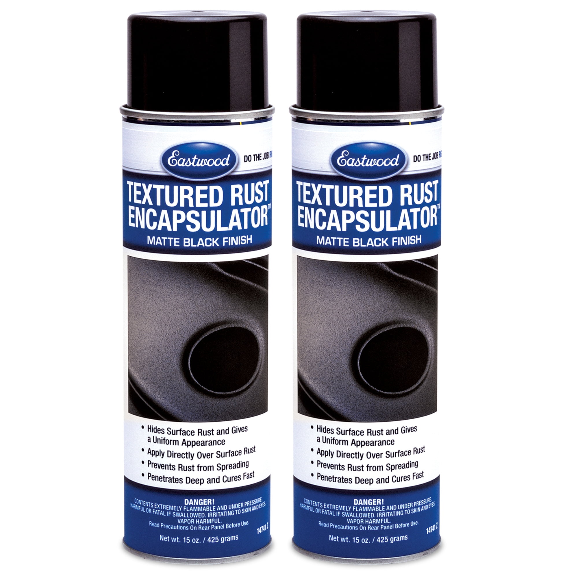Eastwood Textured Matte Black Rust Encapsulator 15 Oz. 2 Pack - Walmart.com