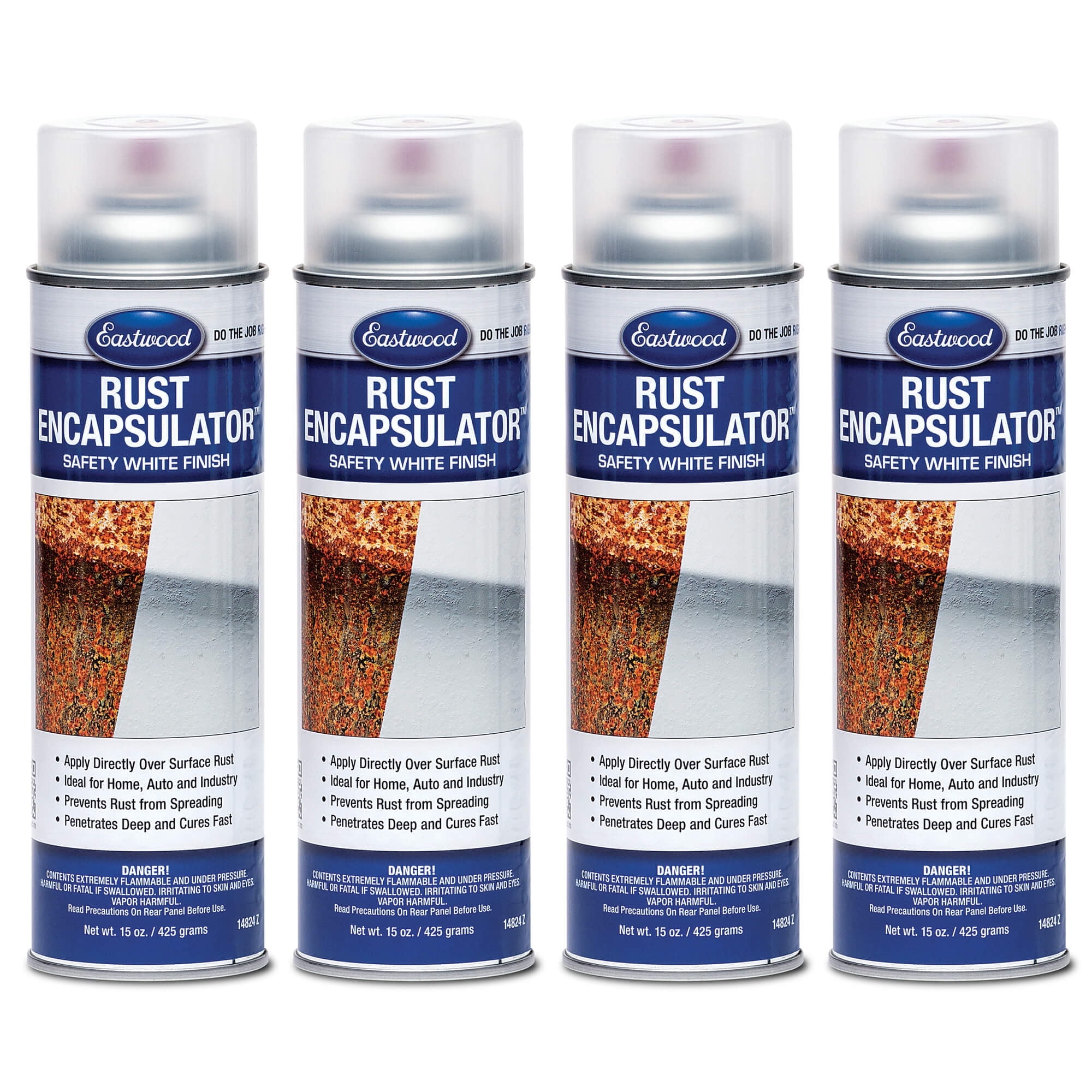 Eastwood White Rust Encapsulator 15 oz Aerosol Prevents Rust Corrosion ...