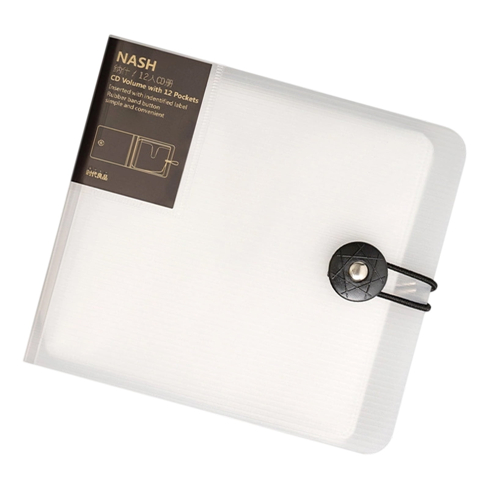 Easy Access Disc Box Organizers with Individual Pockets for 12 Disc ...