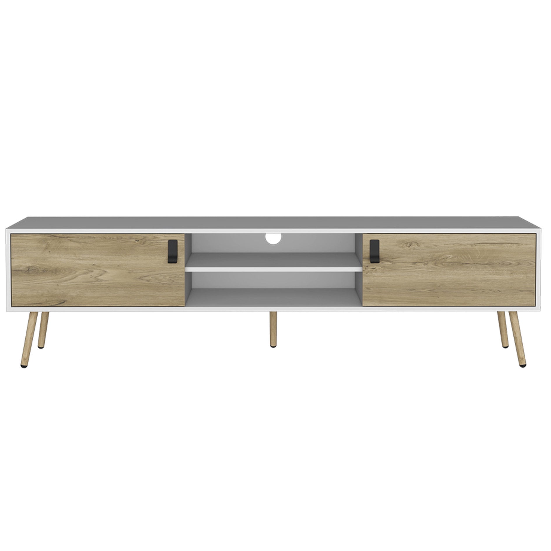 Easy - Access Shelving + Metal - Handled Cabinets”-“Media Component ...