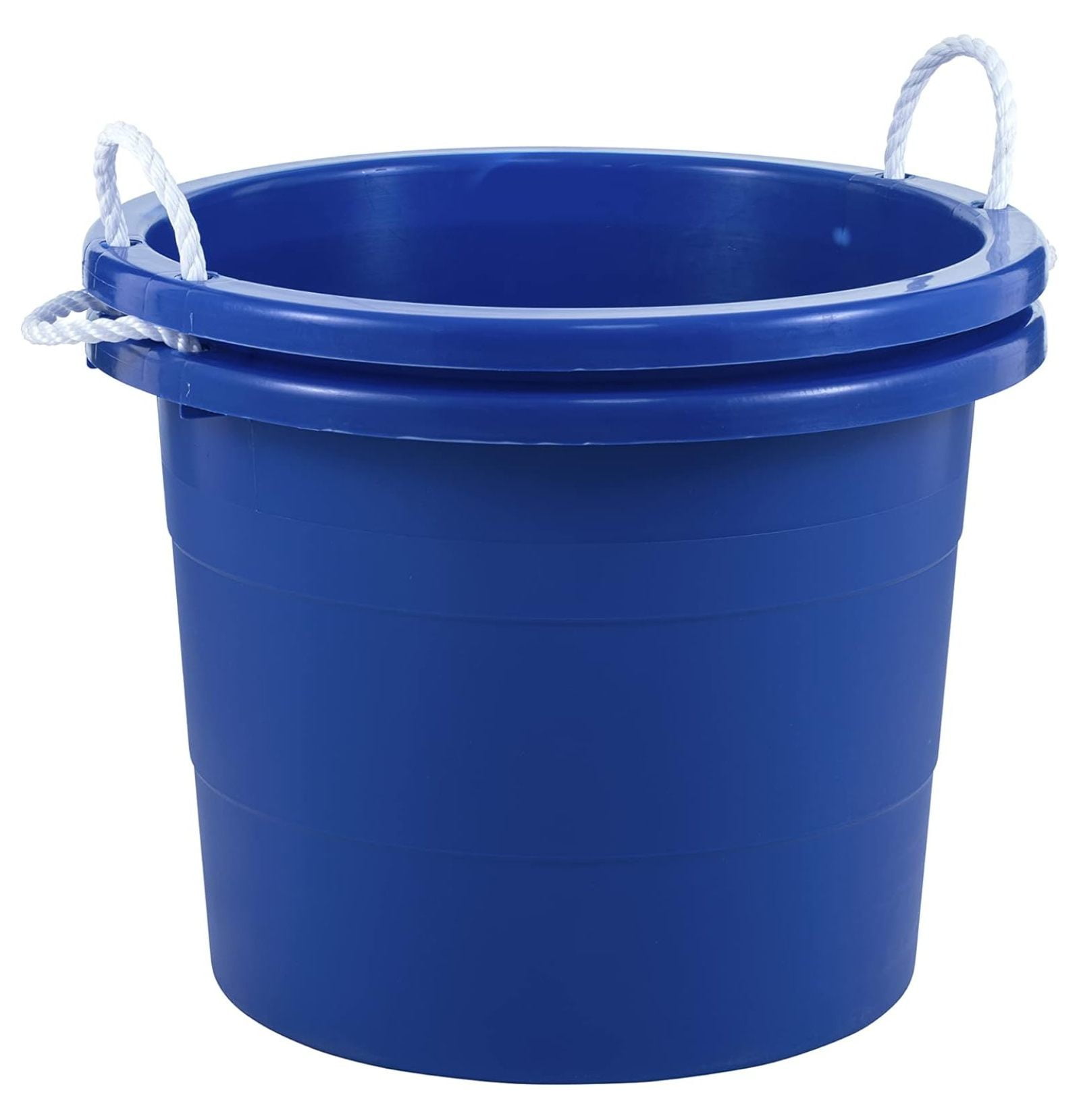 Easy-Access Storage Rope Handle Tub, 19 Gallon, Blue, 2 Count (TU0335 ...