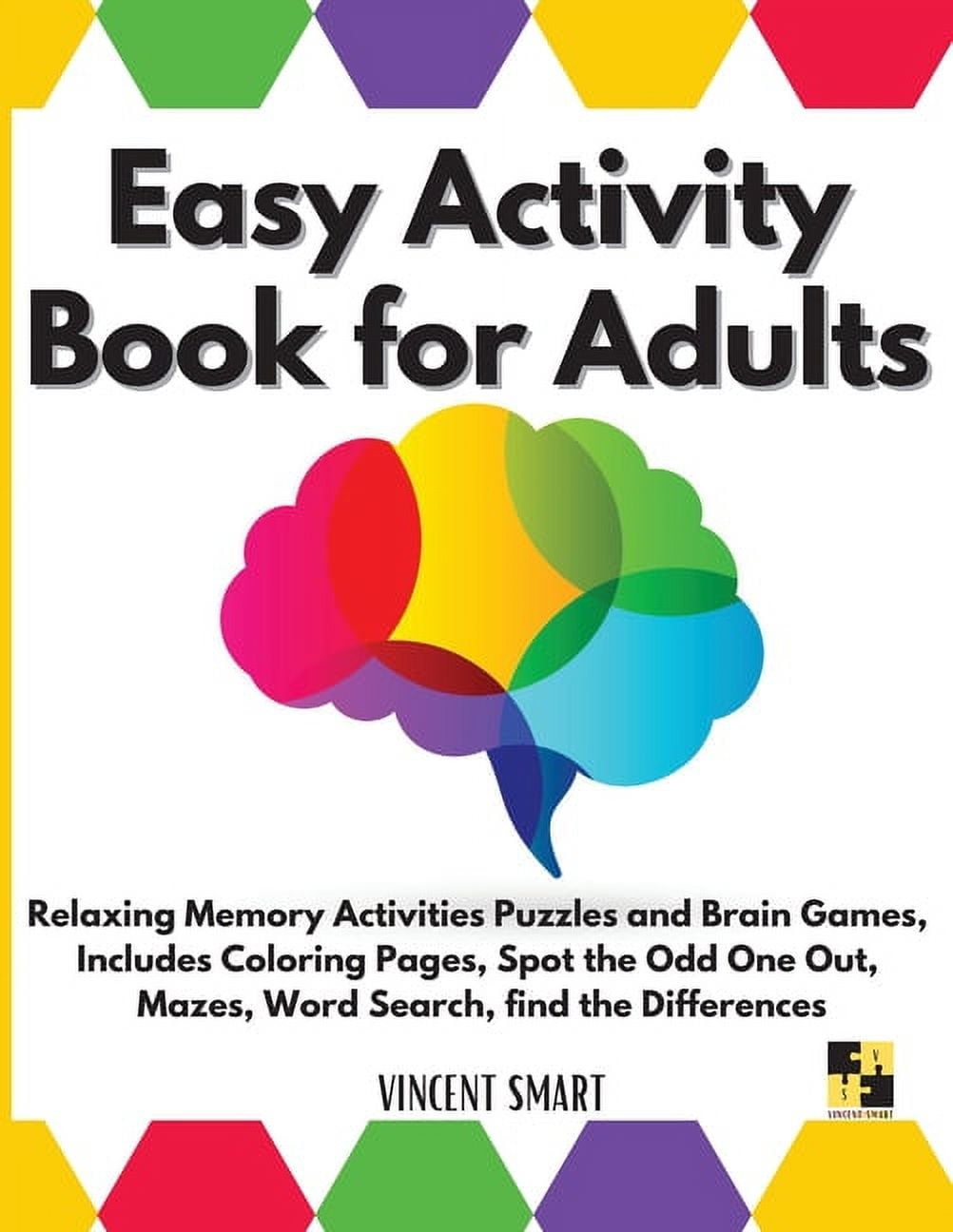 Easy Activity Book for Adults : Relaxing Memory Activities Puzzles and ...
