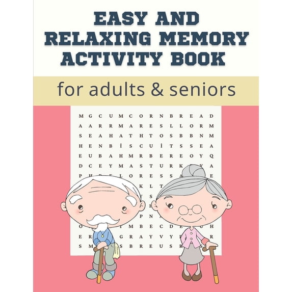 Easy And Relaxing Memory Activity Book For Adults & Seniors - Walmart.com