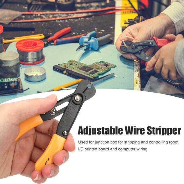 Easy Appliance Wiring - Simple Handheld Yellow Adjustable Wire Stripper ...