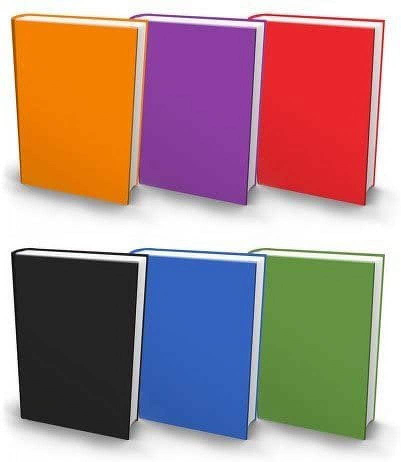 Easy Apply, Reusable 8x10 Standard Book Covers 6 Pk. Best Textbook ...