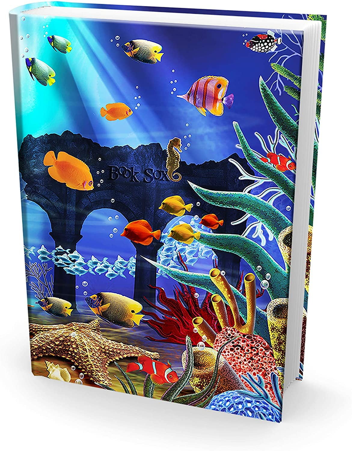 Easy Apply, Reusable Book Covers 1 Pk. Stretchable to Fit Most ...