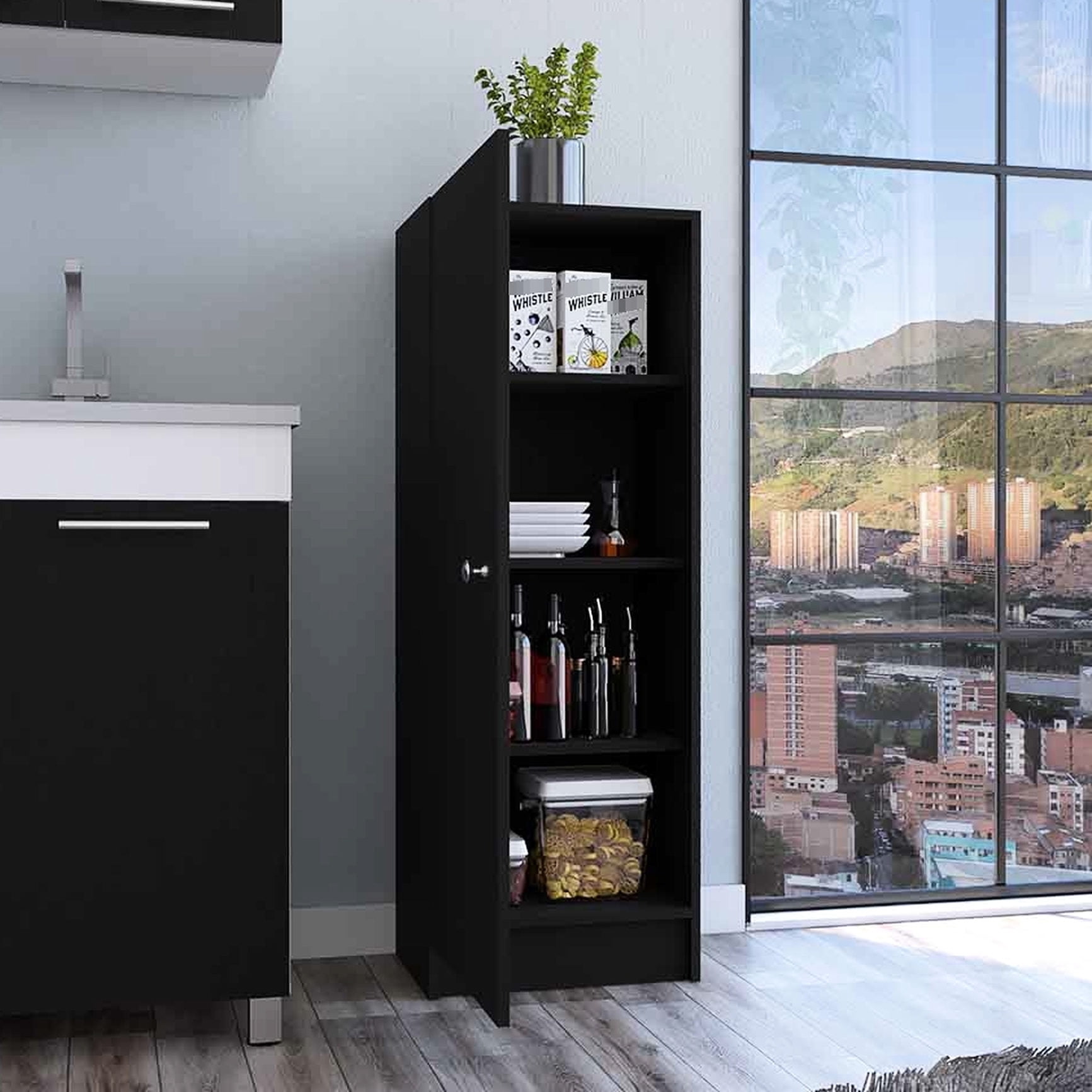 Easy - Assemble Single Door Pantry - Fast Setup for Home Use - Walmart.com