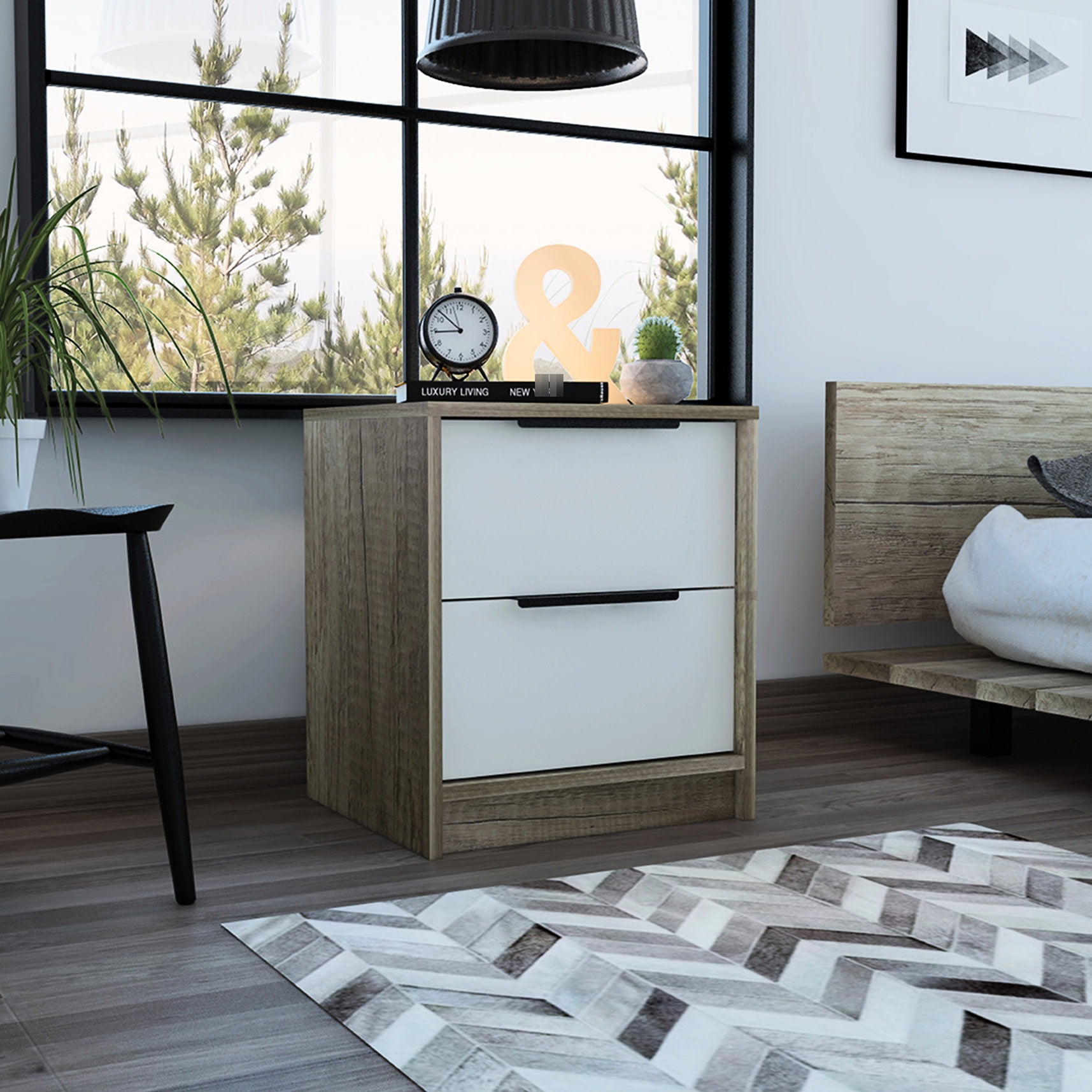 Easy - Assembled Drawer Table / Space - Saving End Table for Living ...