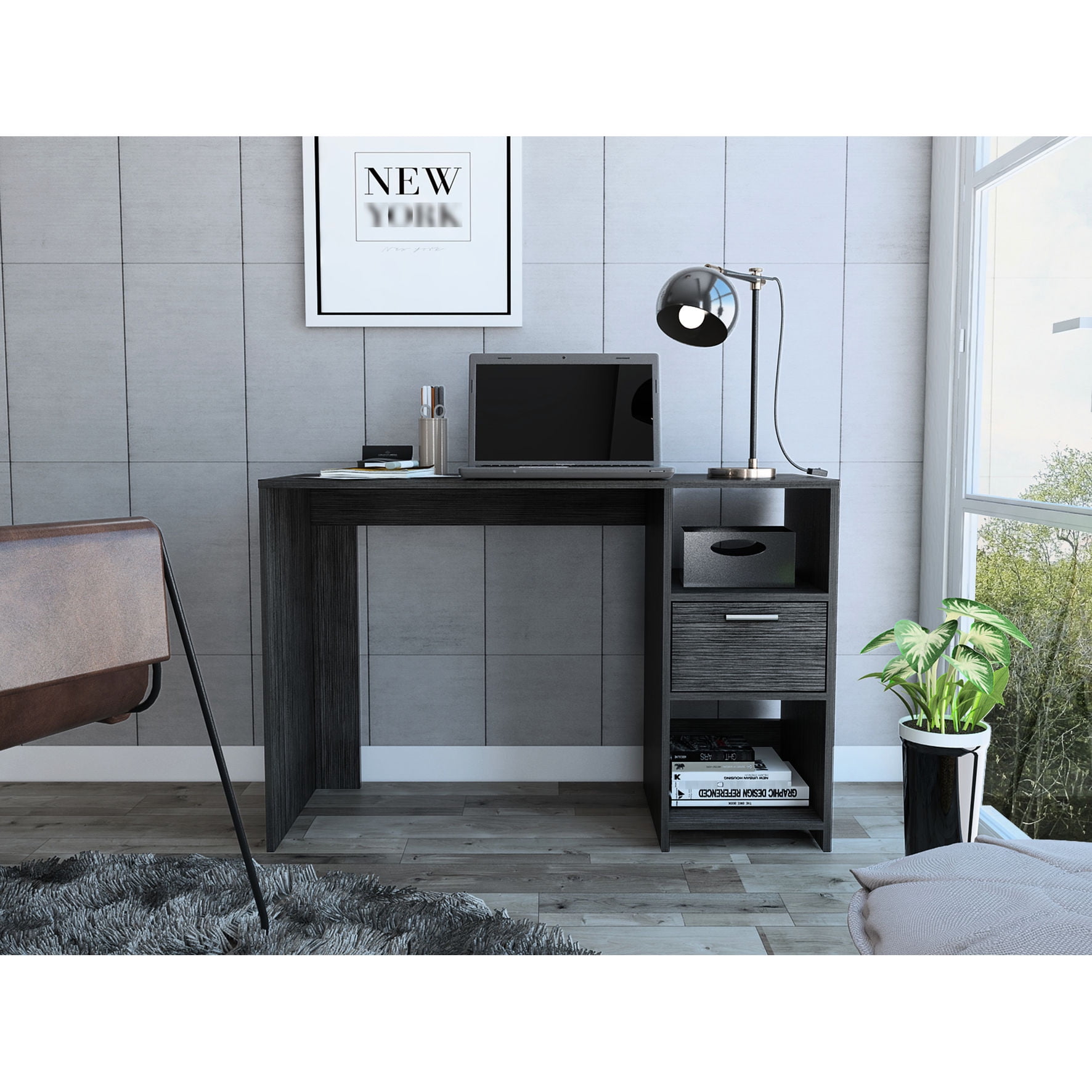 Easy Assembly Drawer Desk - Functional Workstation for Any Home Office ...