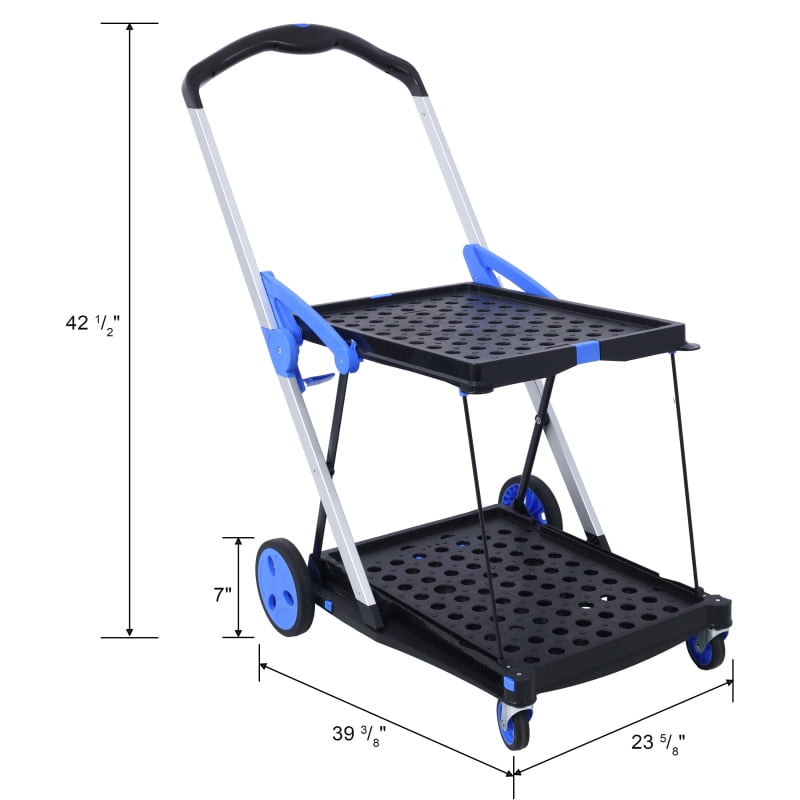 Easy Assembly & MaintenanceCollapsible Utility Cart Multi Use ...