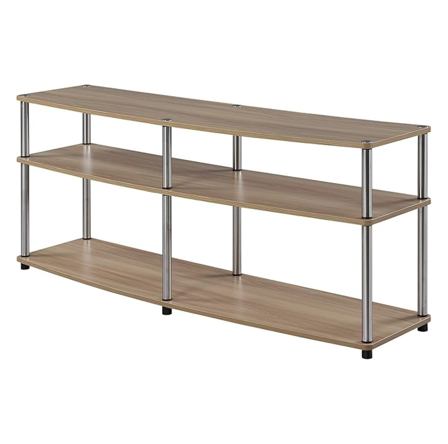 Easy Assembly No Tools Required 60" TV Stand Entertainment Console with ...