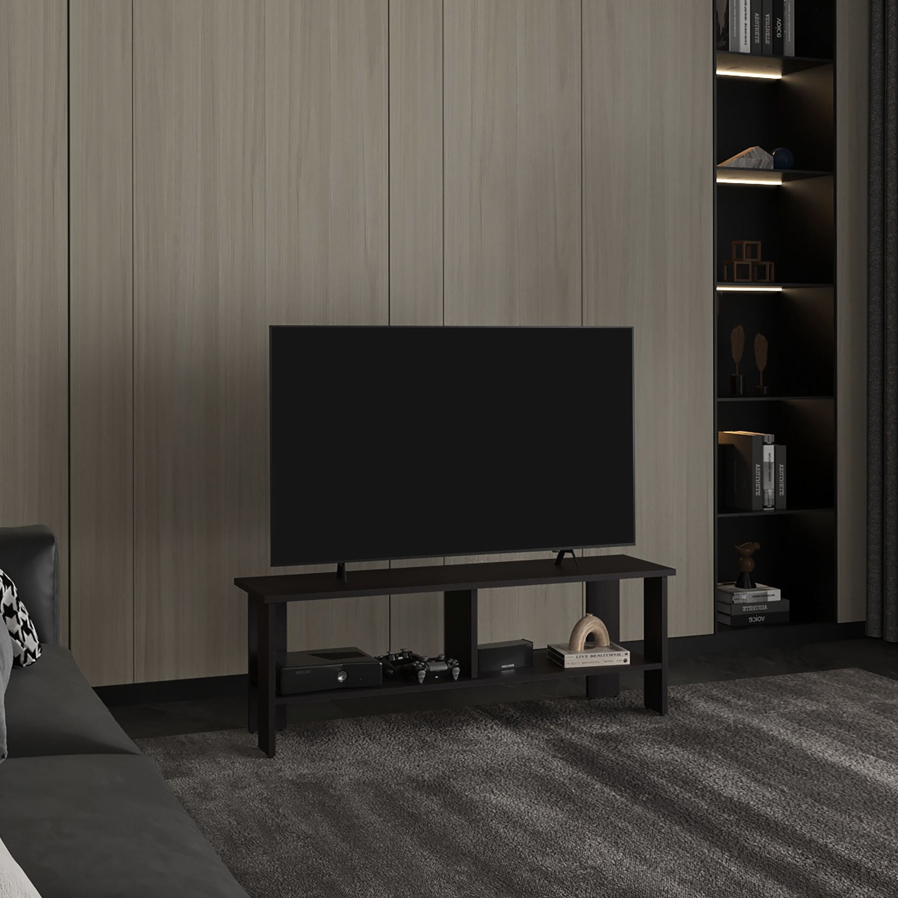 Easy Assembly TV Stand+All Hardware Included"-"DIY Setup+Quick ...