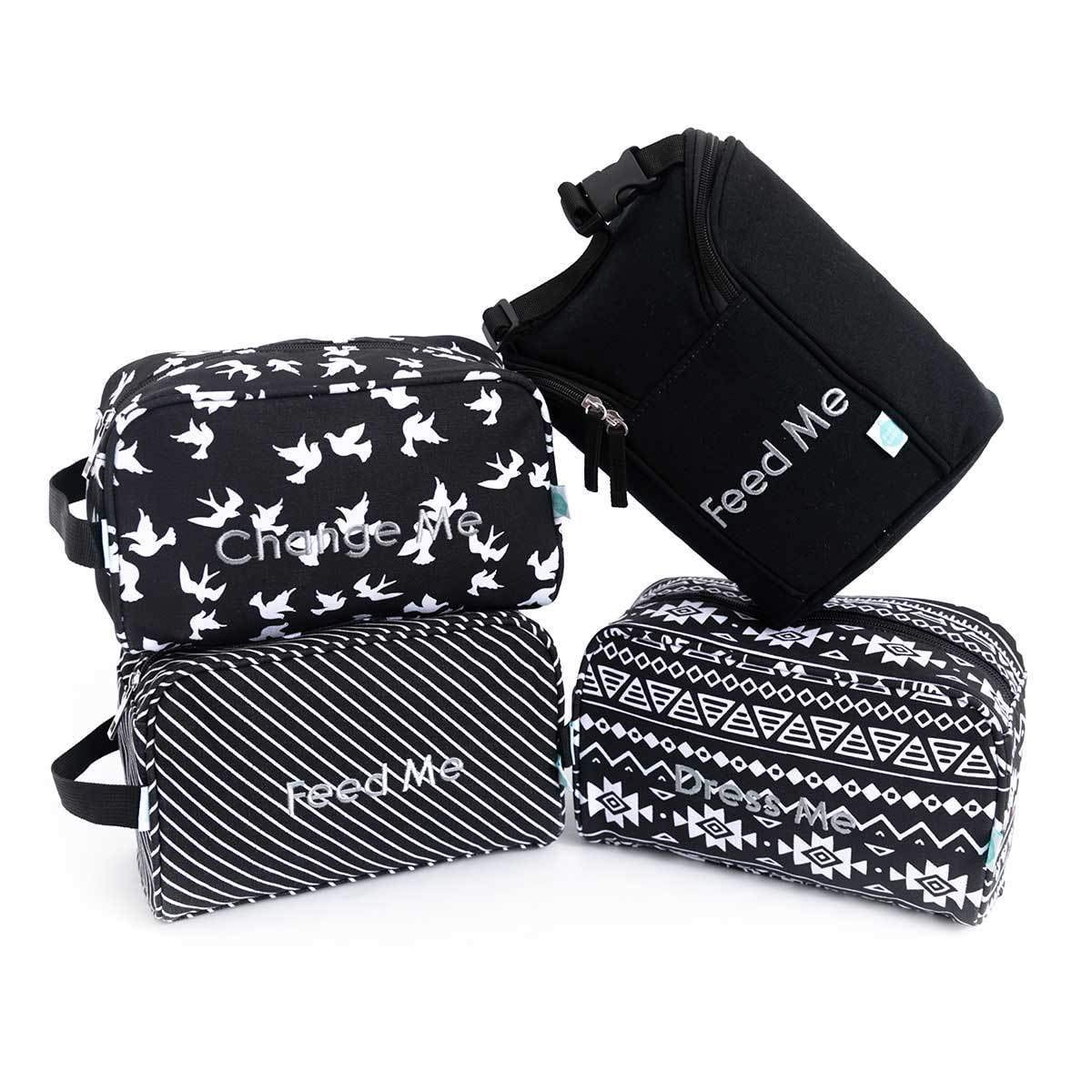 Easy Baby Travelers Diaper Bag Organizers, 4 Pack, Brooklyn, Insulated ...