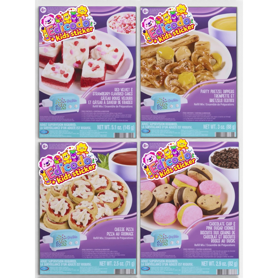 Easy Bake Bake Mix Set, Red Velvet & Strawberry Cake,Pretzel Dippers ...