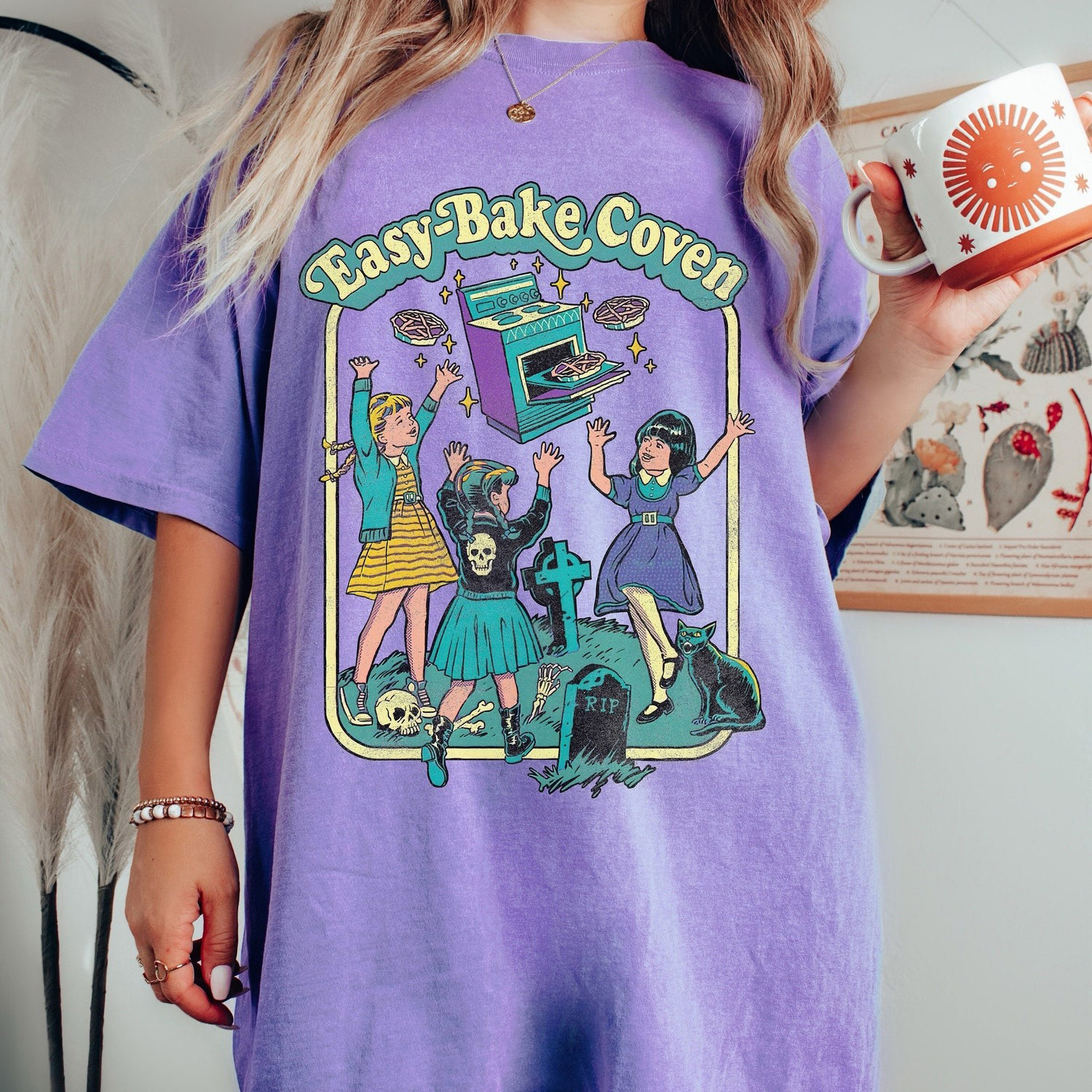 Easy Bake Coven 90s Horror Movie Fan Oversized Vintage T Shirt ...