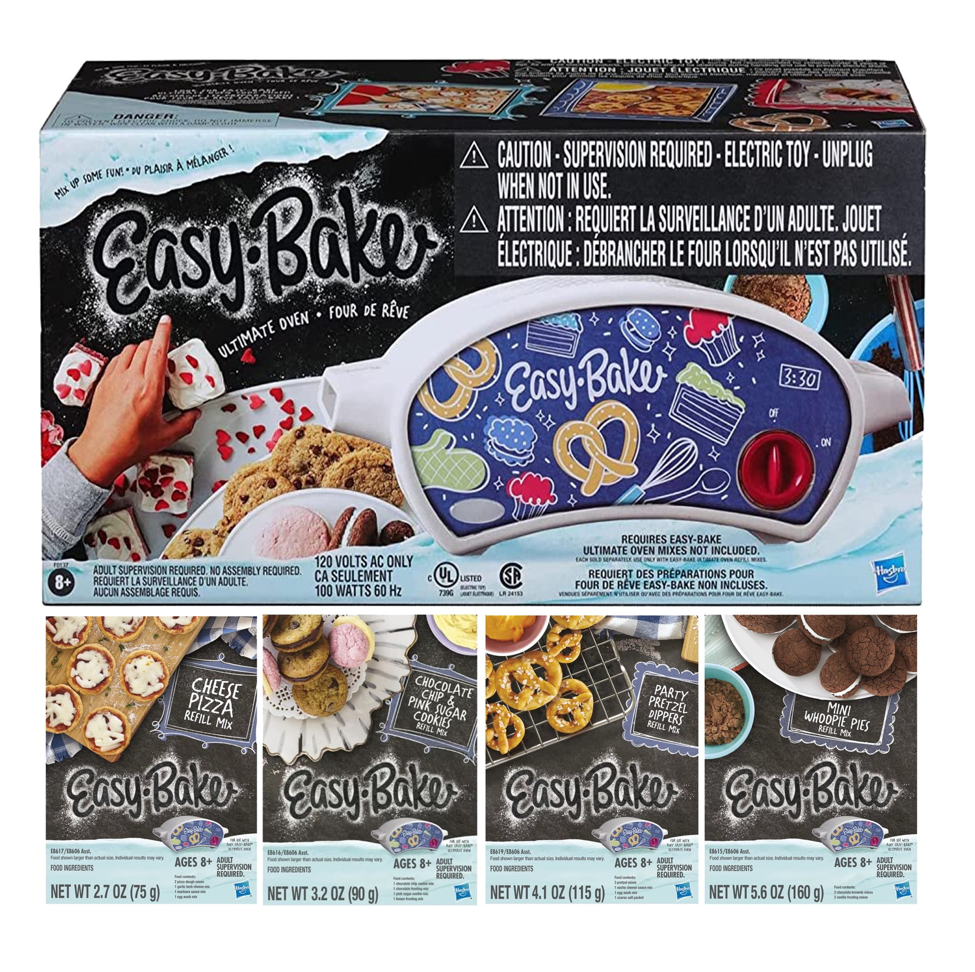 Easy Bake Oven Baking Bundle for 8yrs Up - Includes Cookies, Pretzel ...