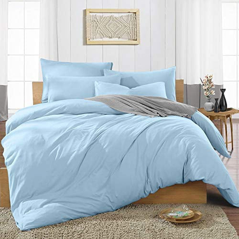 Easy Bedding 100% Cotton 3 Piece Duvet Cover Set- Luxury & Fluffy ...