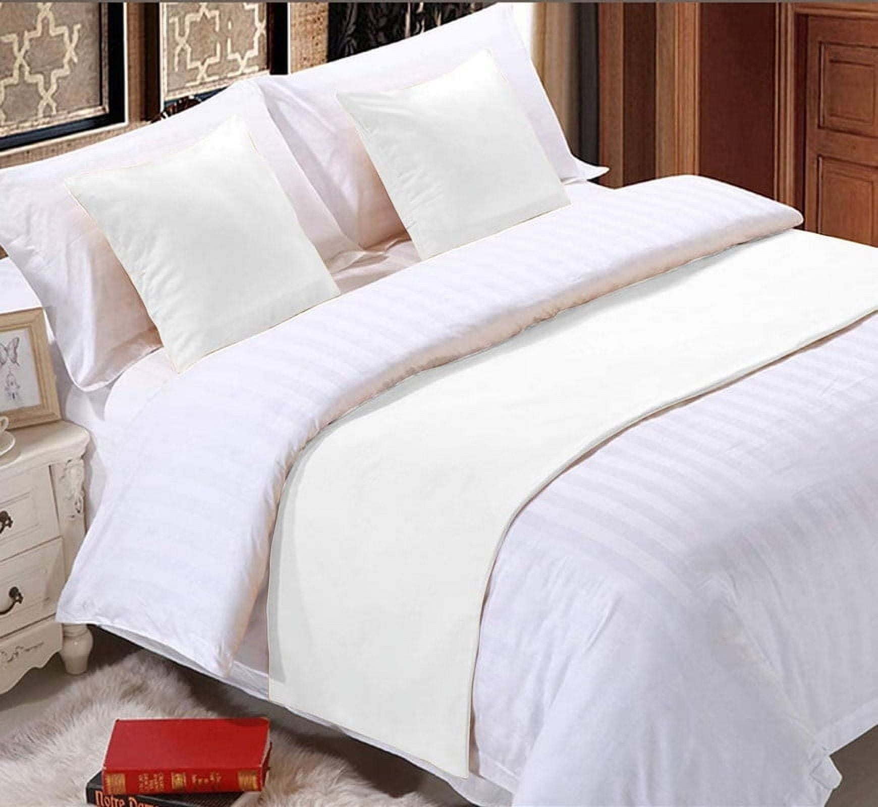 Easy Bedding 3 Piece Bed Runner 100% Egyptian Cotton (1 Piece Bed ...