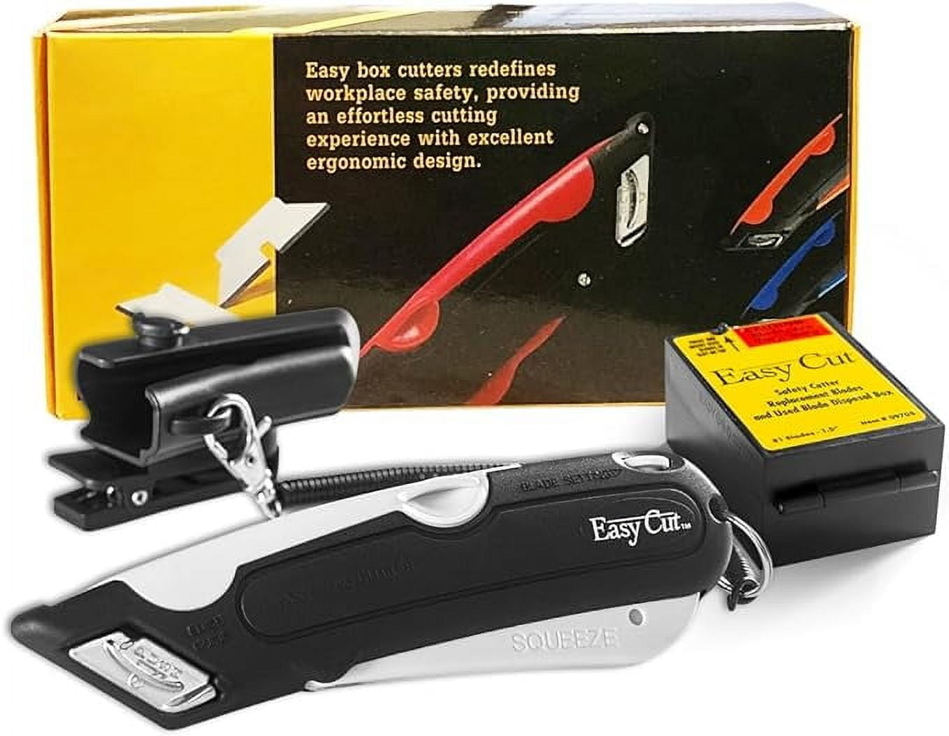 Easy Box Cutter 1000 White with 81 ct Blades, Box Cutter and ...