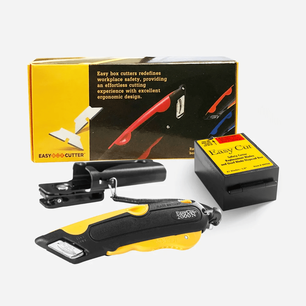 Easy Box Cutter 2000 Yellow with 81 ct Blades, Box Cutter and ...