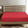 Easy Care Microfiber Fitted Sheet – Wine Red, Soft Texture And Deep ...